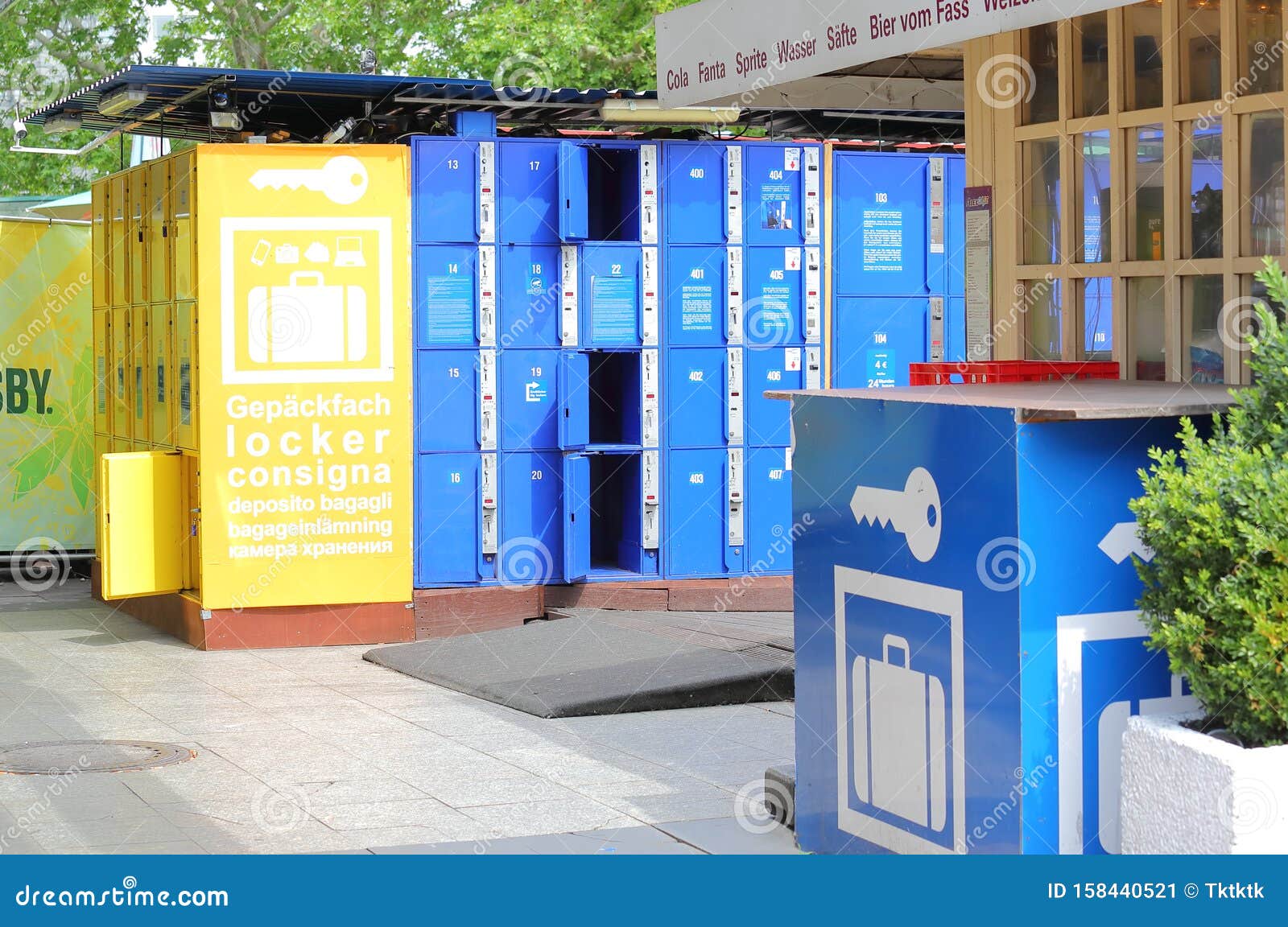 Coin Locker Alexanderplatz Berlin Germany Editorial Photo - Image of ...