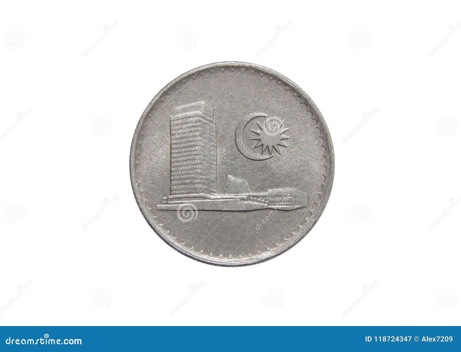 Coin of Malaysia 10 Sen stock image. Image of wealth - 118724347
