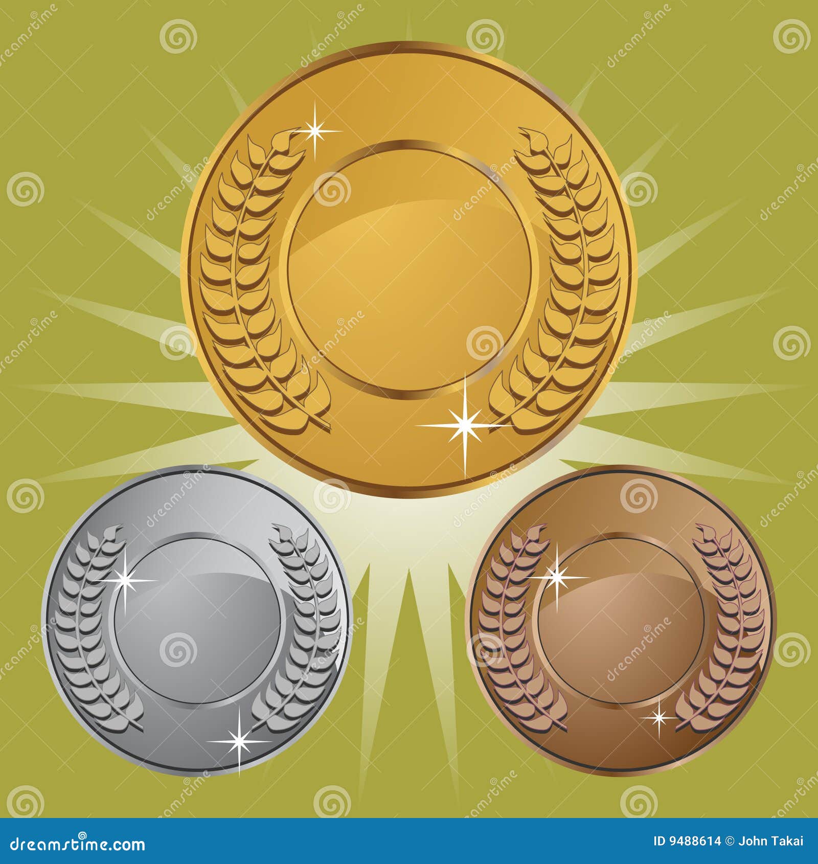 Coin Medals with Background Stock Vector - Illustration of design ...