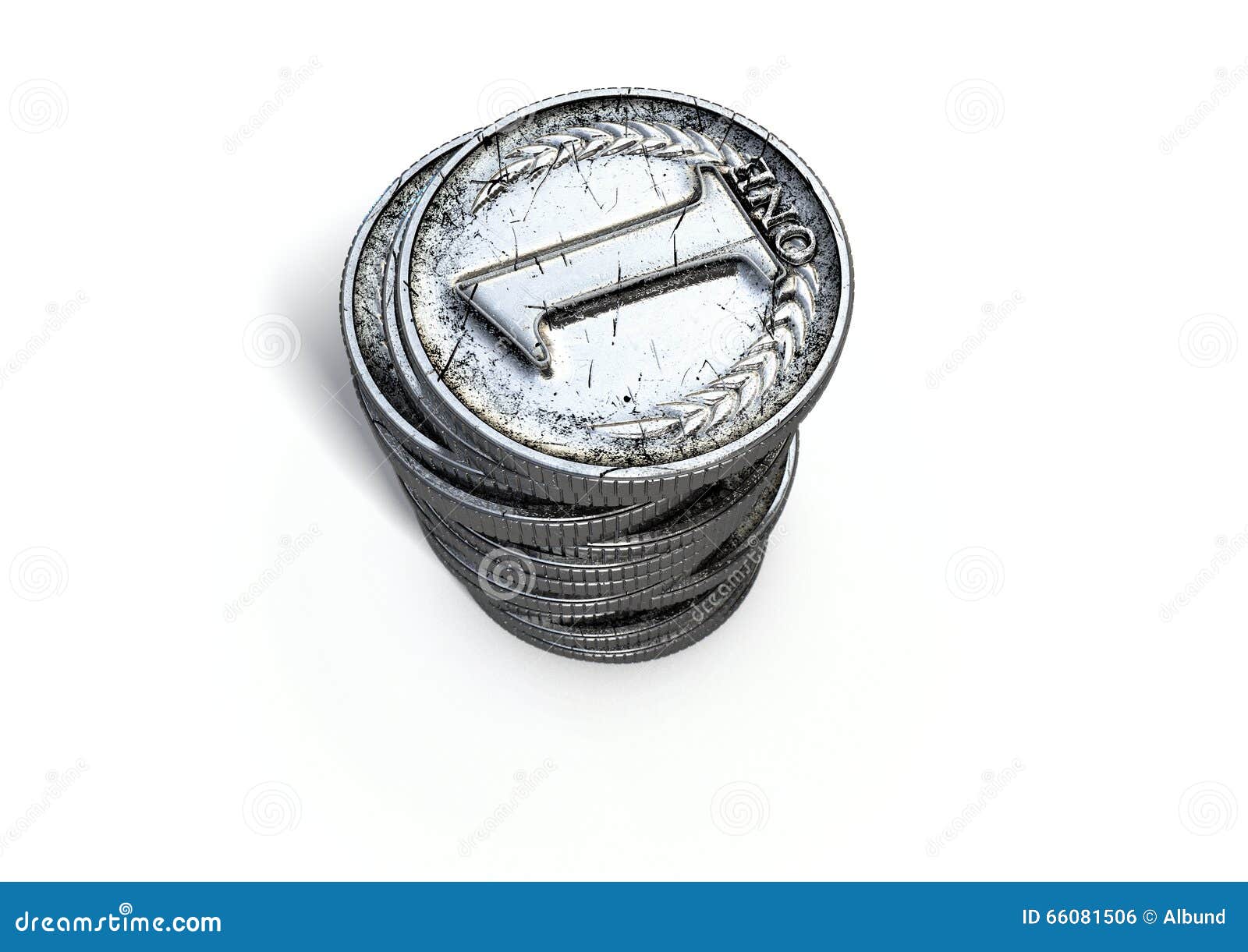 Coin Number One Stack stock photo. Image of cash, growth - 66081506