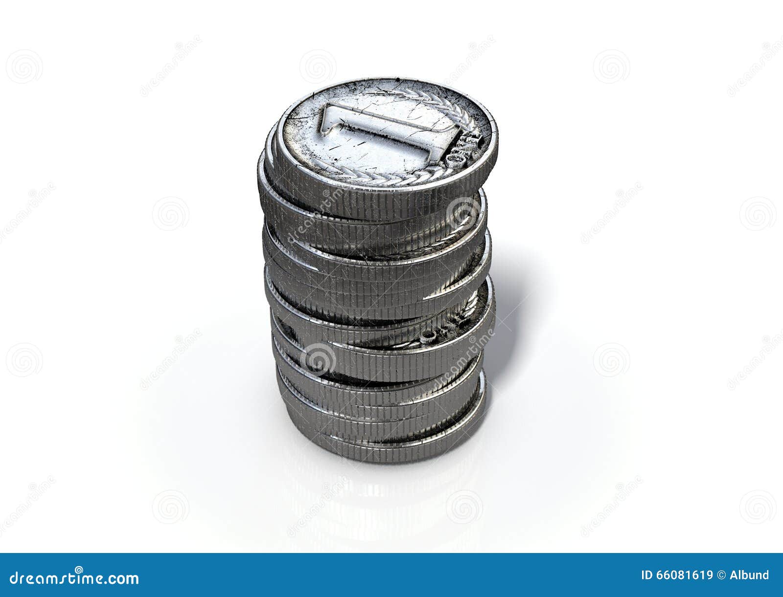 Coin Number One Stack stock image. Image of pile, cash - 66081619