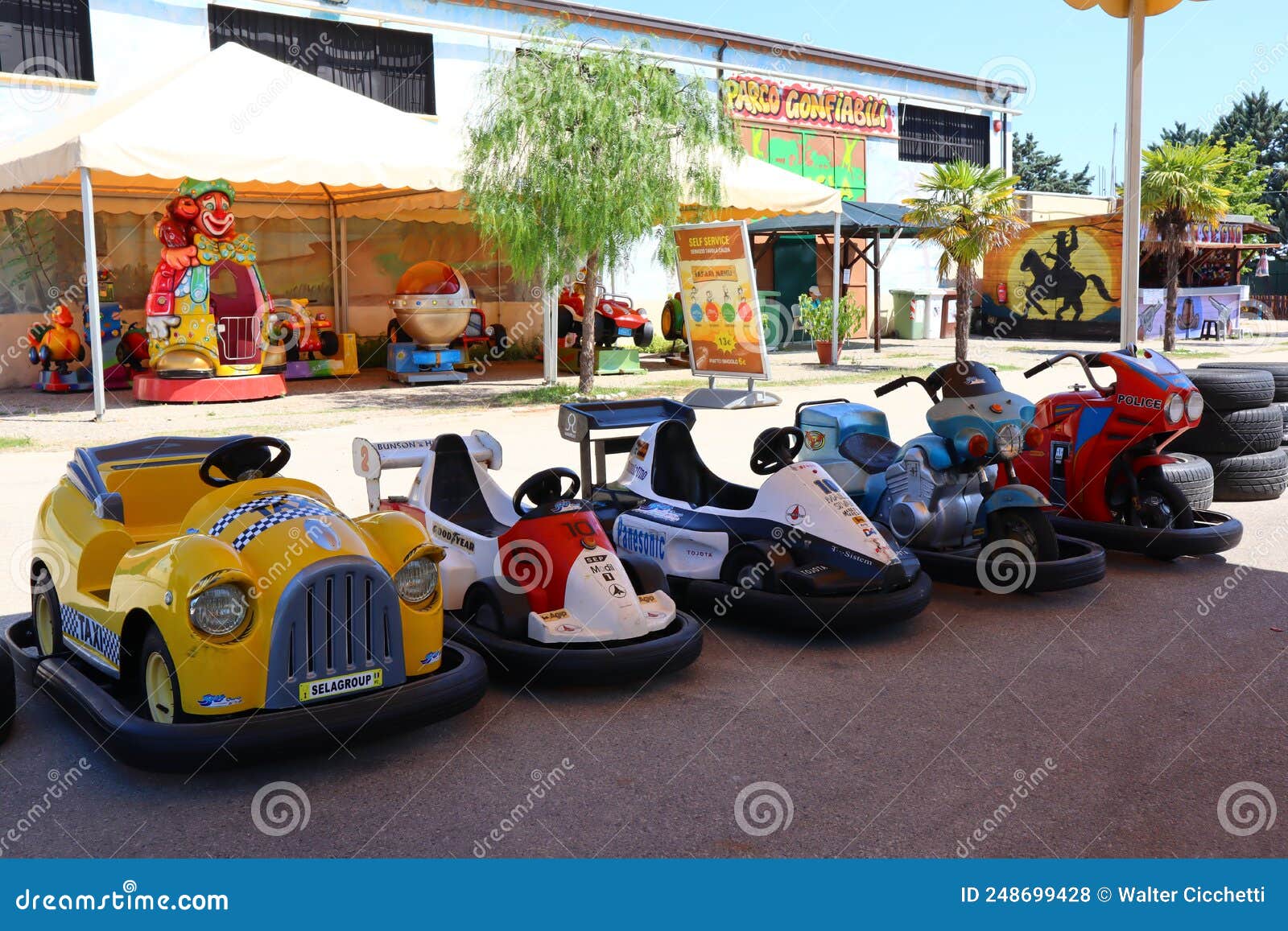 Coin Operated Bumper Car Kiddie Ride Editorial Stock Photo - Image of ...