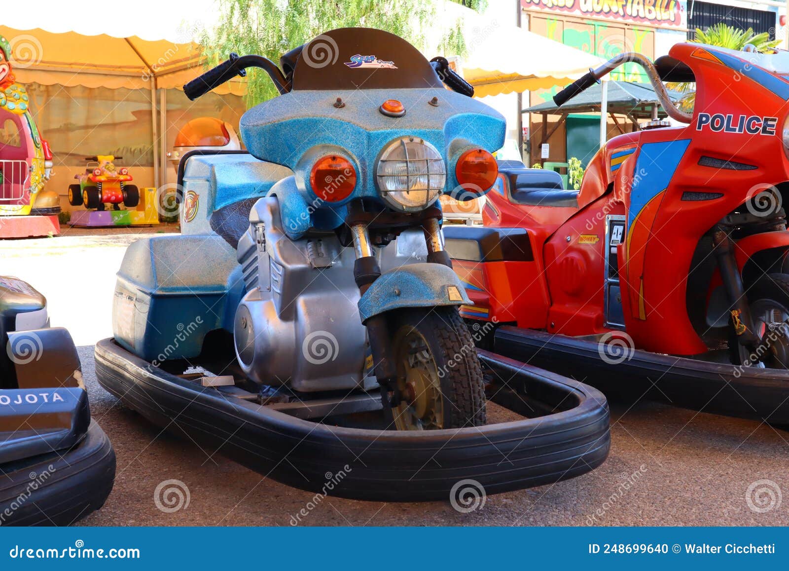 Coin Operated Bumper Car Kiddie Ride Editorial Image - Image of park ...