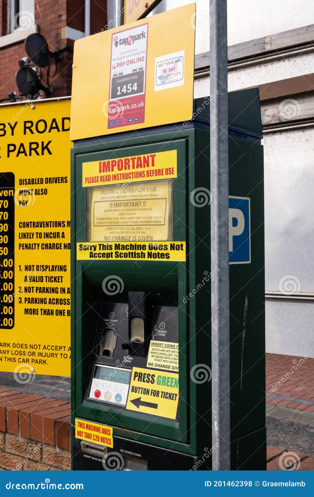 Coin Operated Car Parking Machine Blackpool August 2020 Editorial Stock ...
