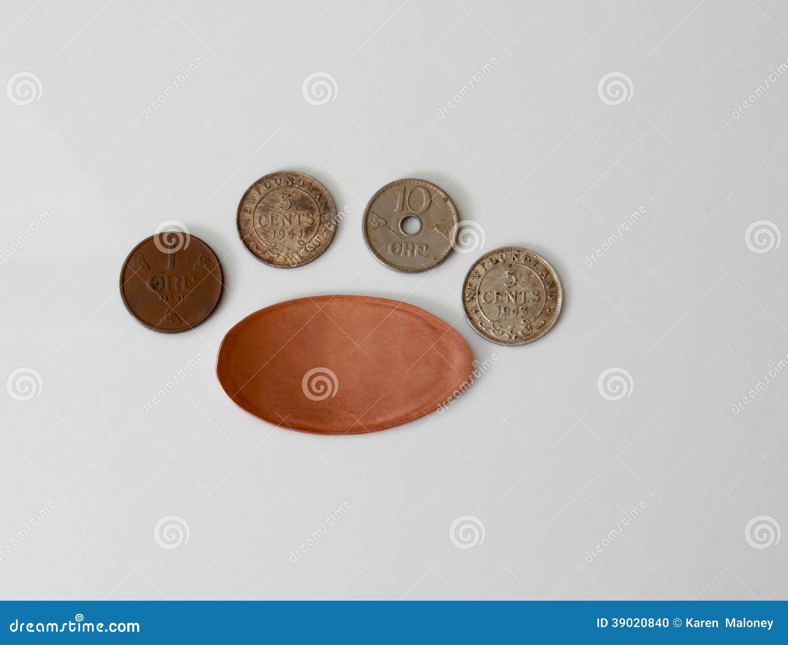 Coin paw print stock photo. Image of coins, money, currency - 39020840