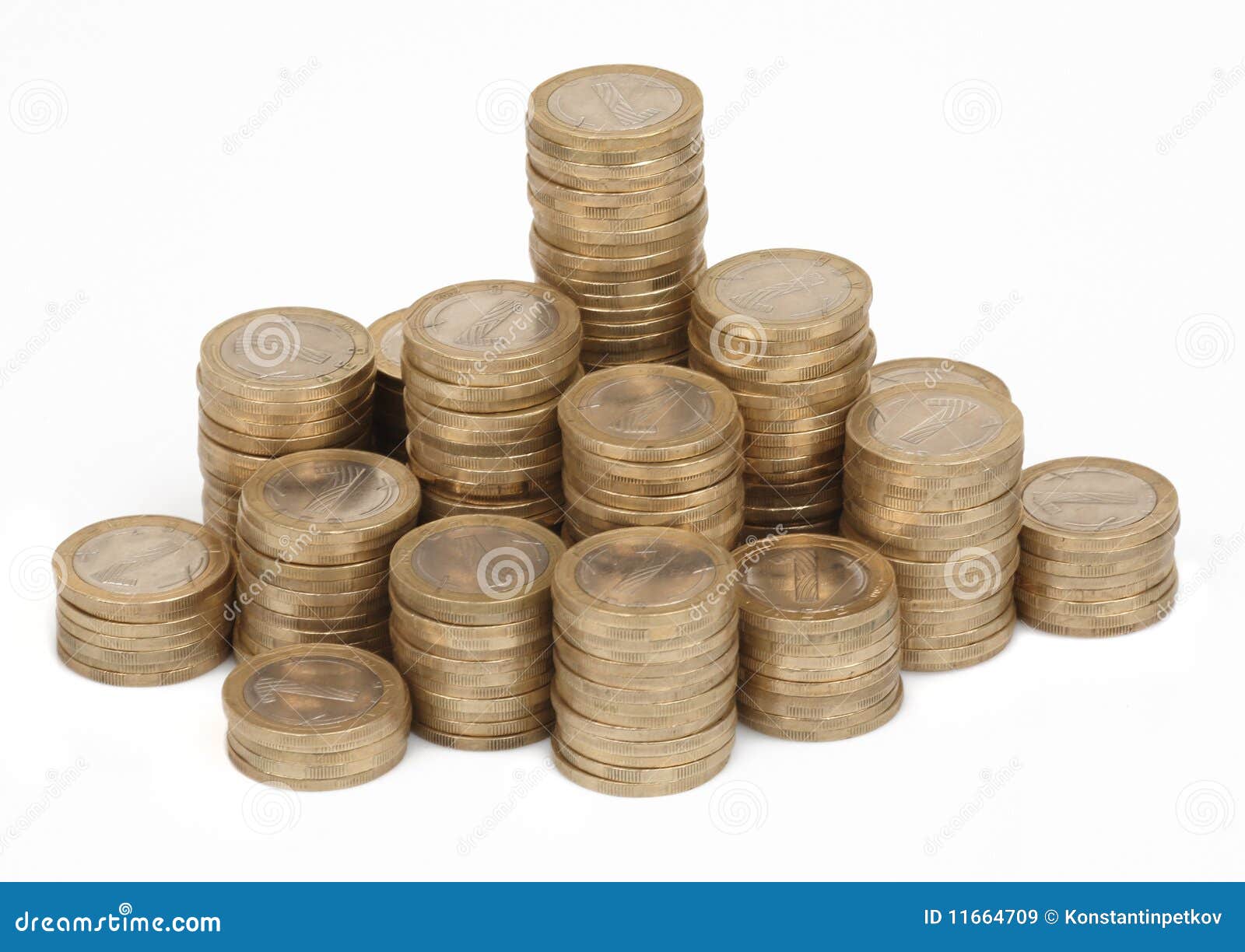 Coin pile stock image. Image of currency, salary, fortune - 11664709