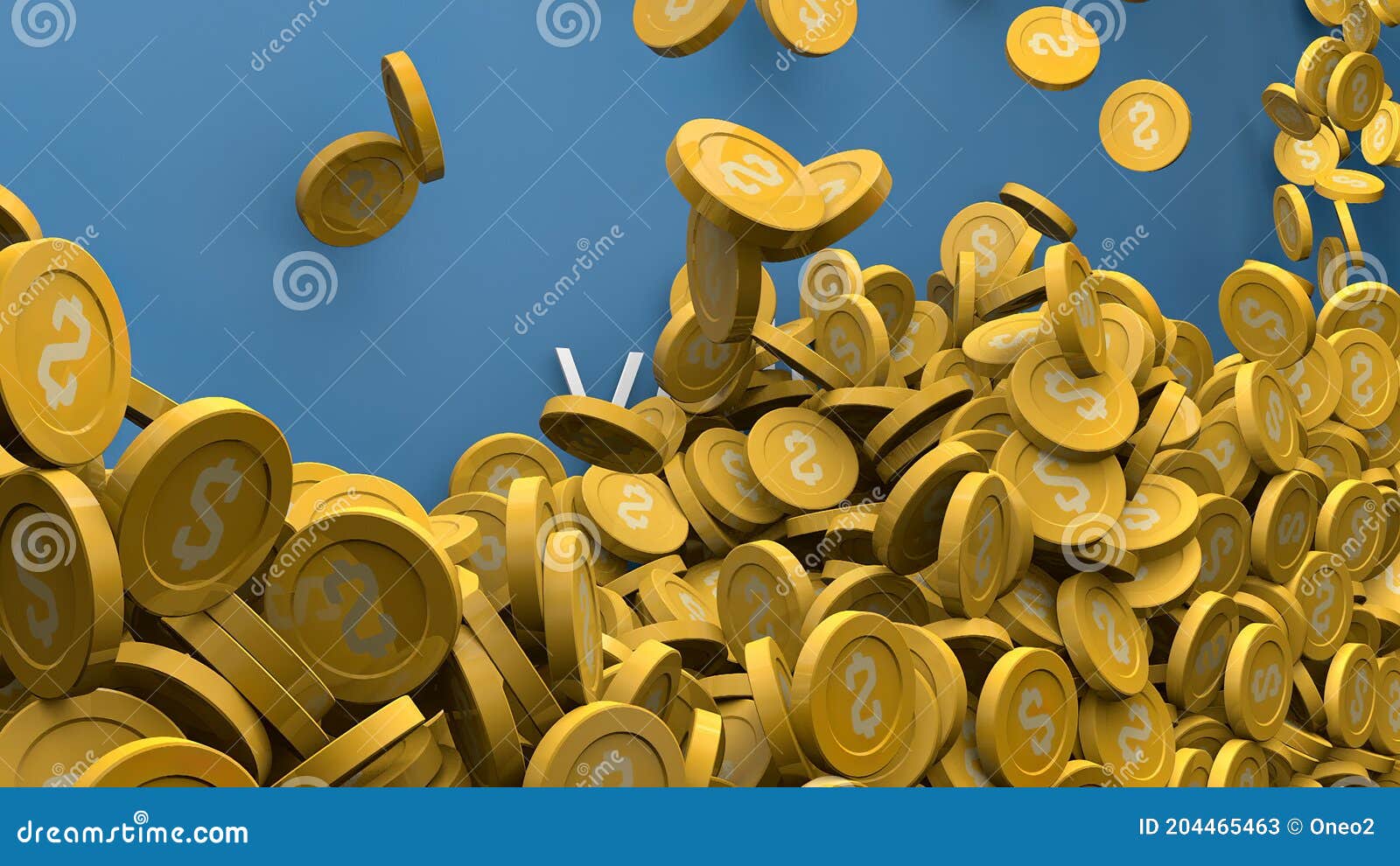 Coin Piling Up Increasing Value Coins Animation Stock Video - Video of ...