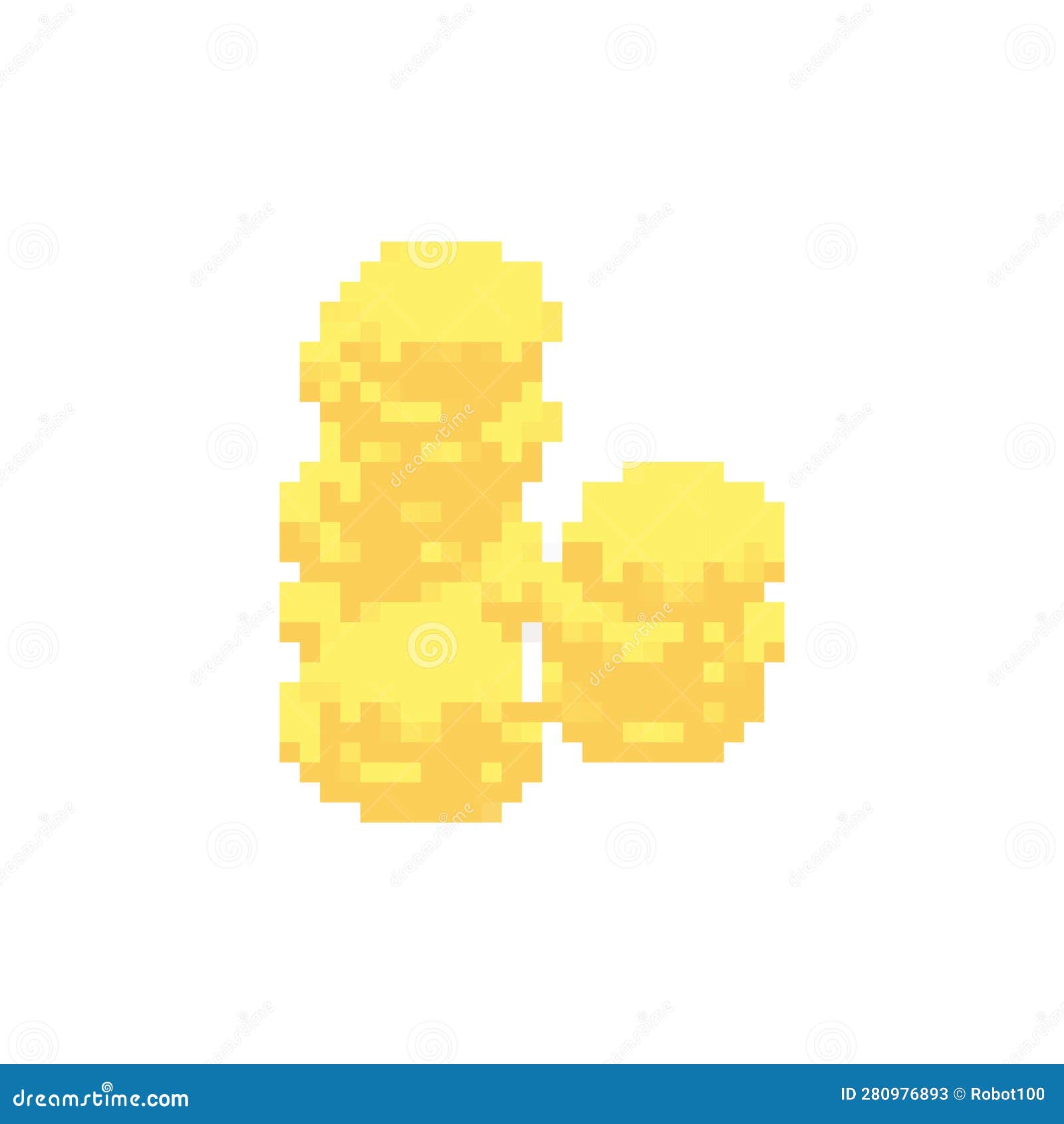 Coin Pixel Art. Money 8 Bit Stock Vector - Illustration of character ...