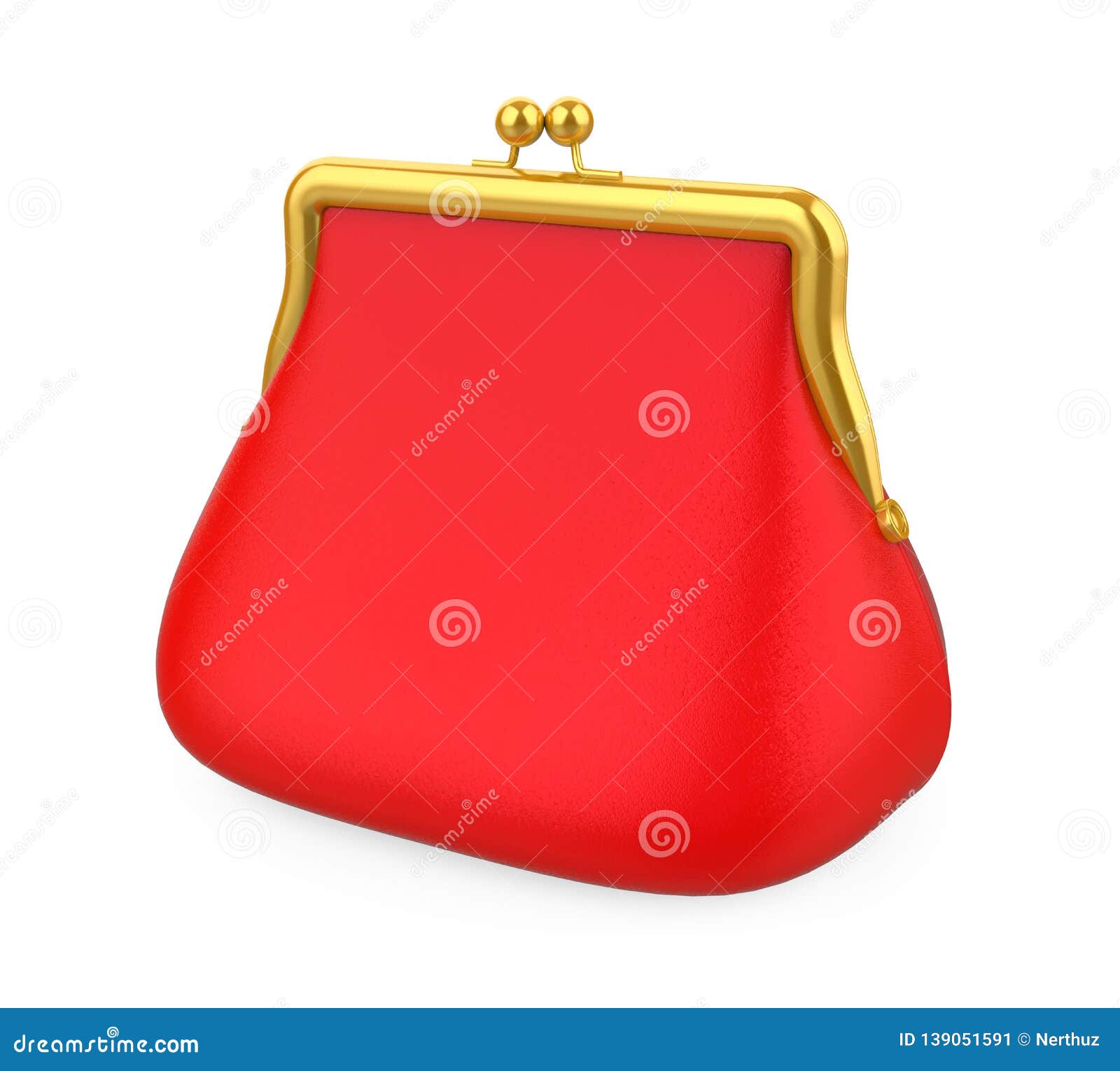 Coin Purse Isolated stock illustration. Illustration of wealth - 139051591