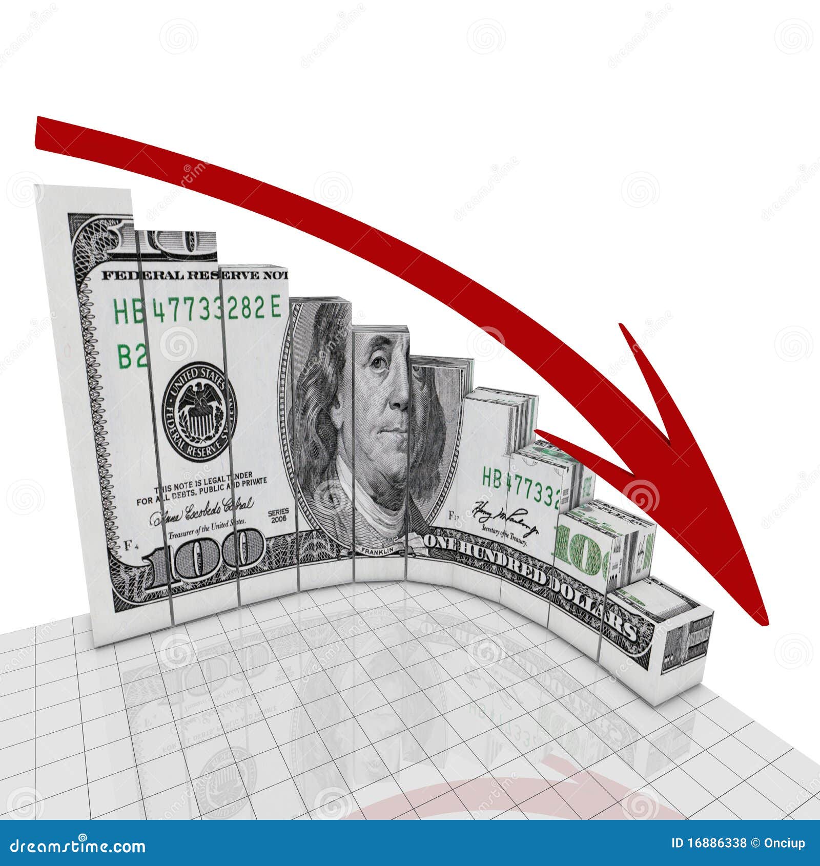 Coin Rond Du Dollar De Graphique Illustration Stock - Illustration du ...