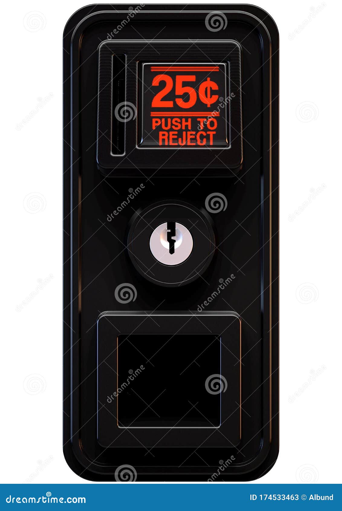 Coin Slot Facade stock illustration. Illustration of metal - 174533463