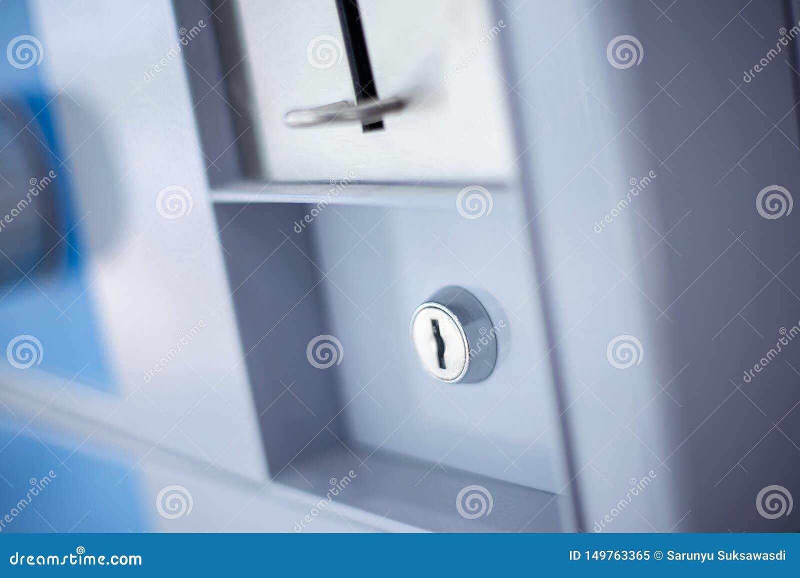 Coin Slot of Coin Laundry Vending Machine Stock Image - Image of coin ...