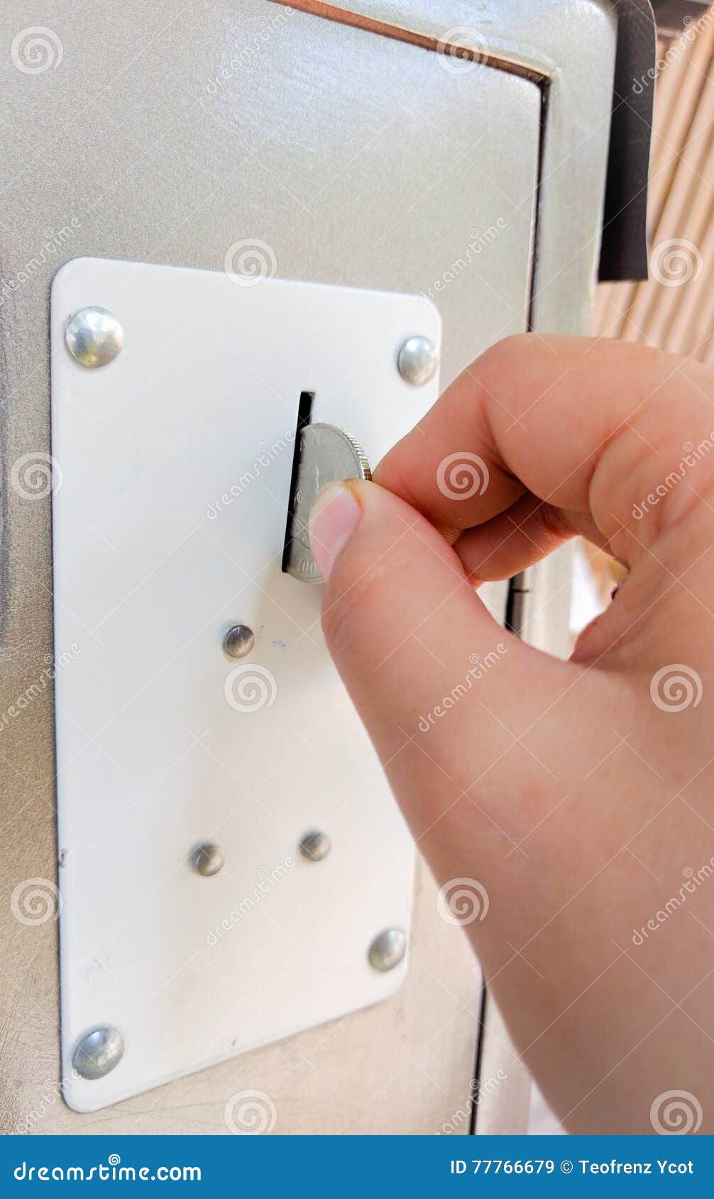Coin slot vending machine stock image. Image of coin - 77766679