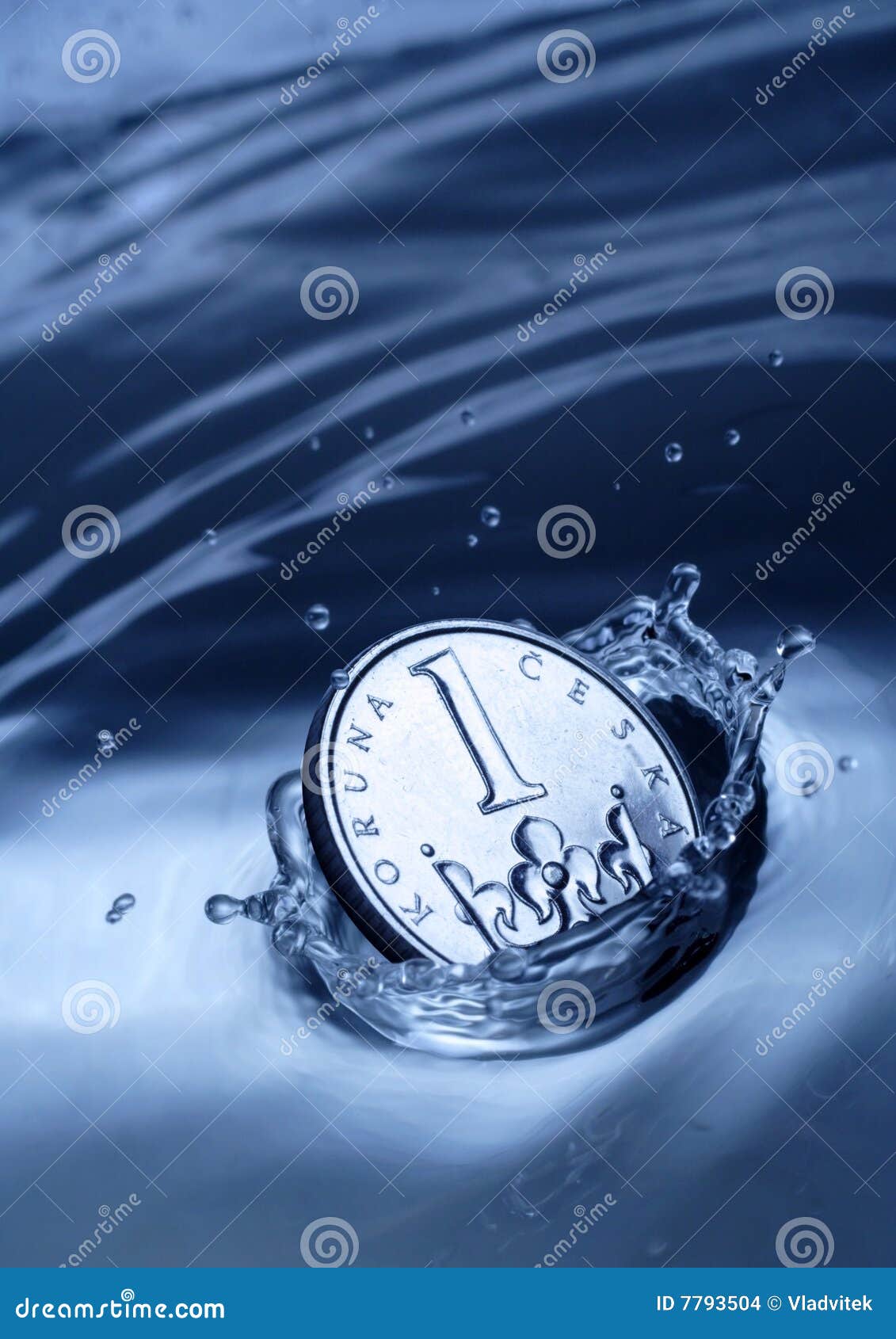 Coin Splash Stock Photography | CartoonDealer.com #7793504