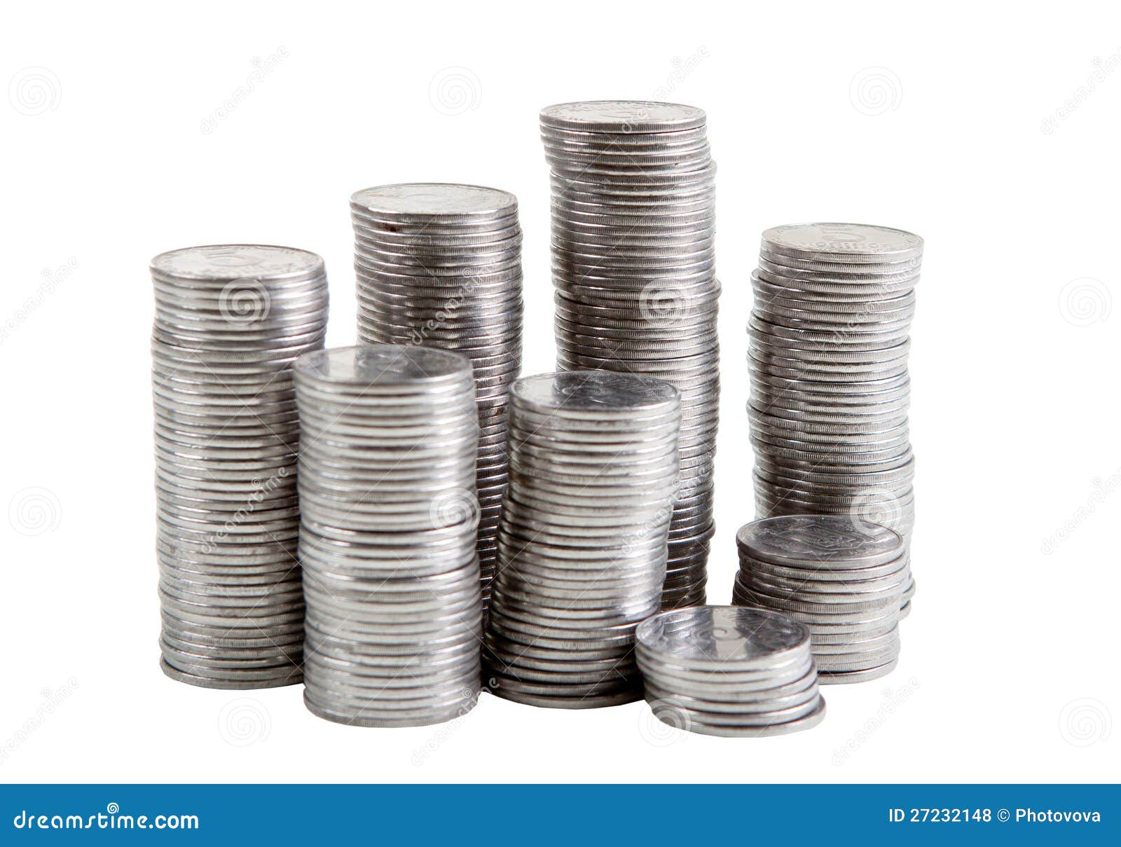 Coin stack stock photo. Image of cash, bank, column, exchange - 27232148