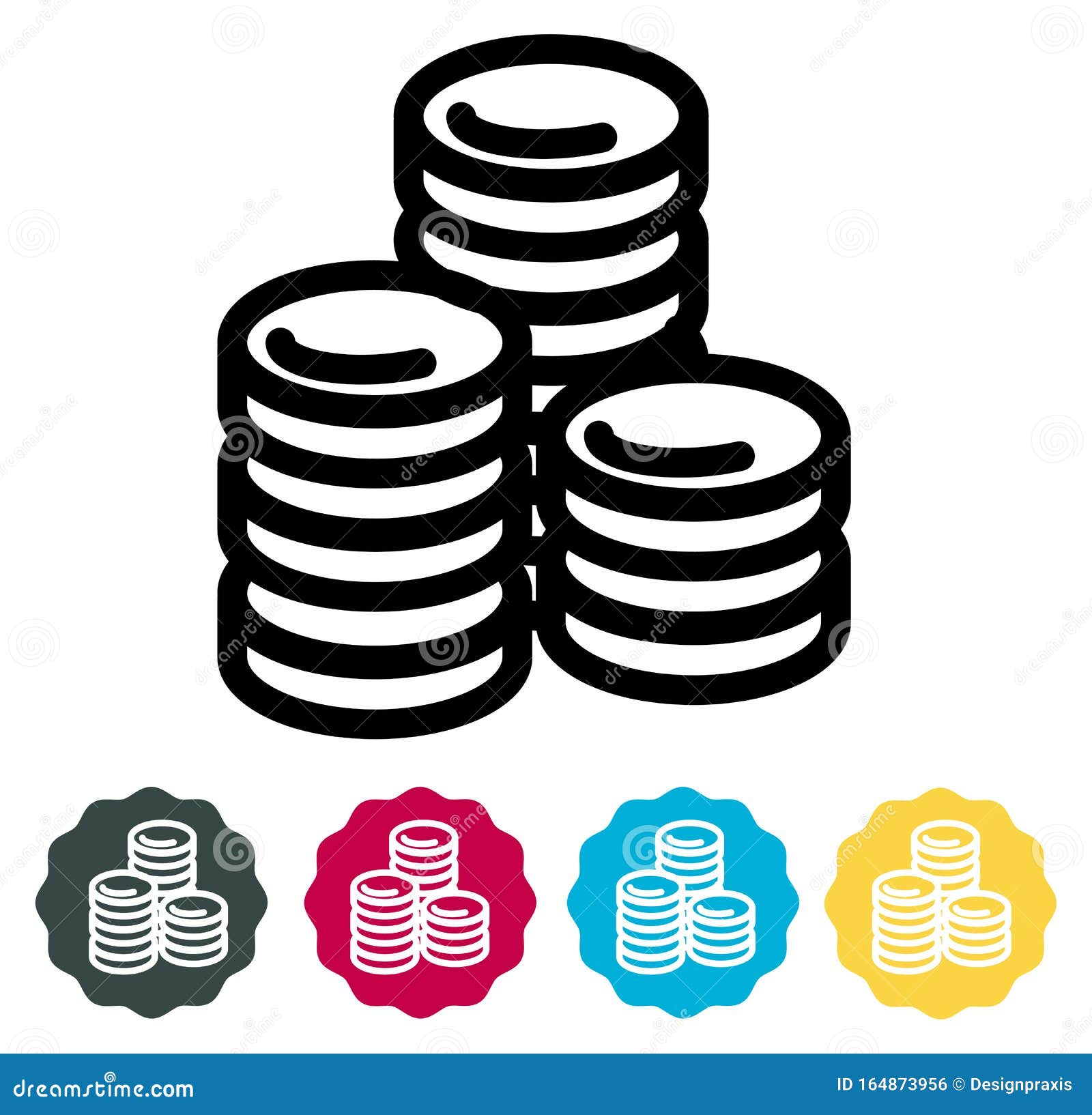 Coin Stack Clipart