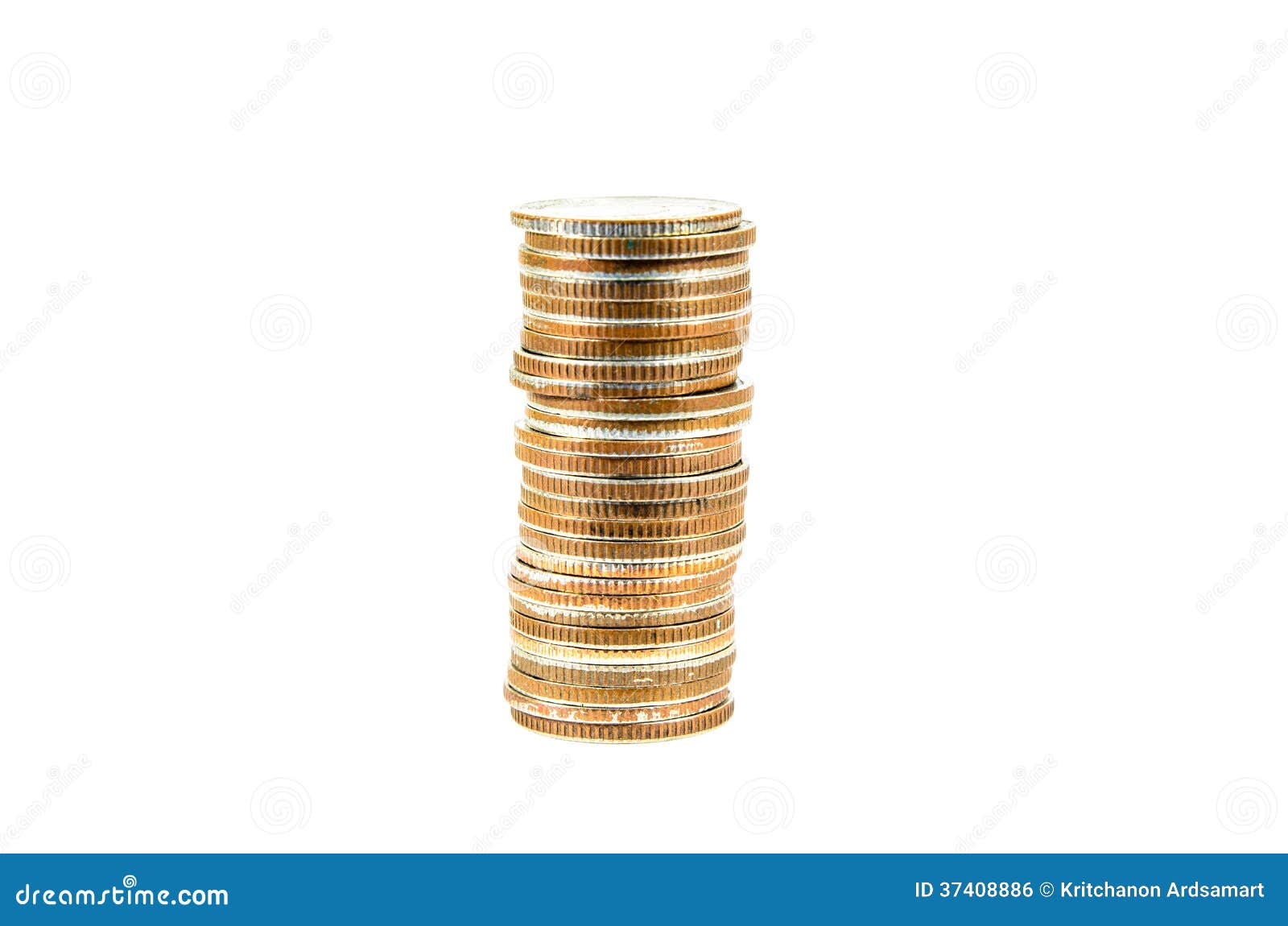 Coin Stack Royalty Free Stock Image - Image: 37408886
