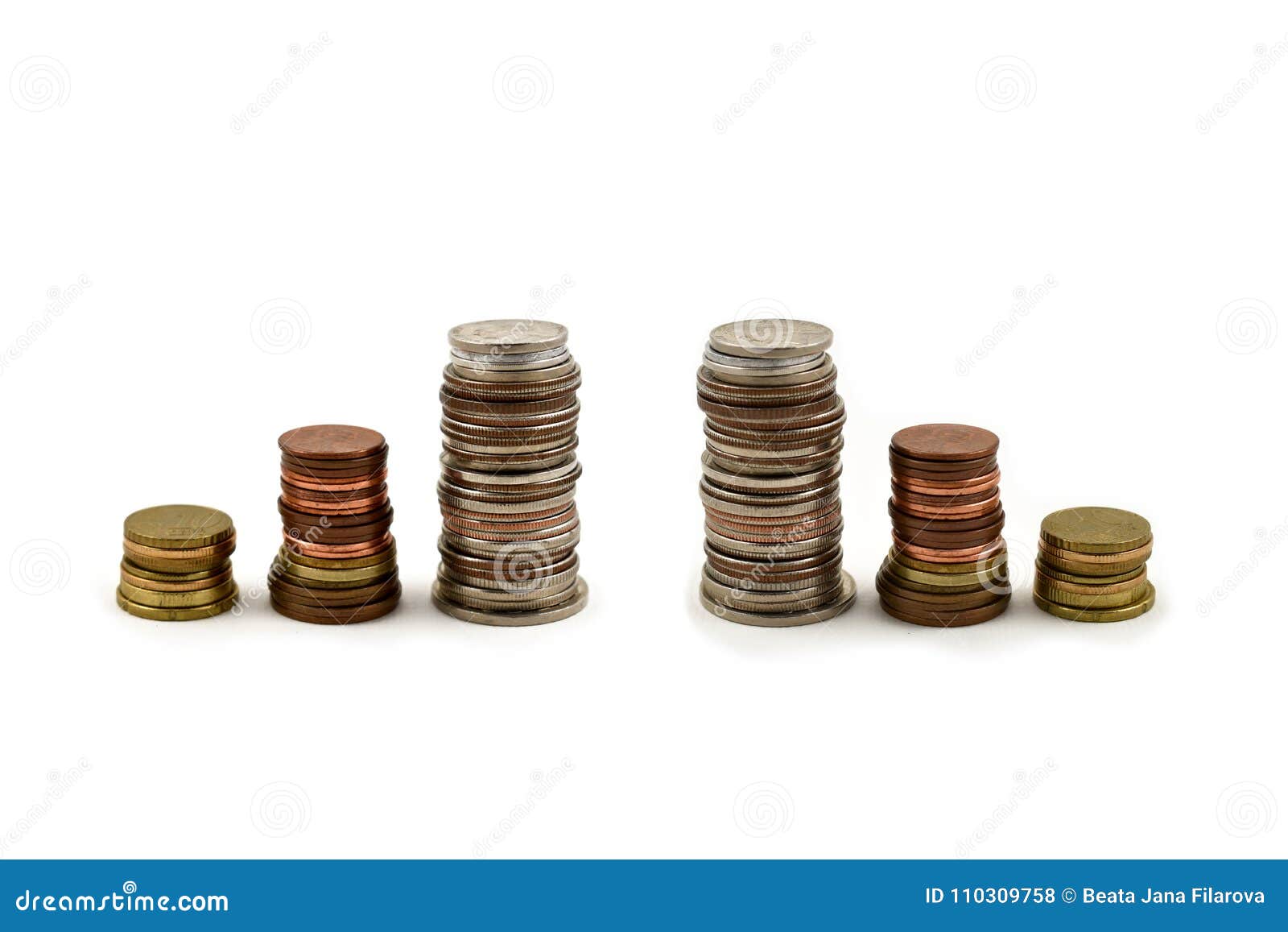 Coin stack stock images stock photo. Image of closeup - 110309758