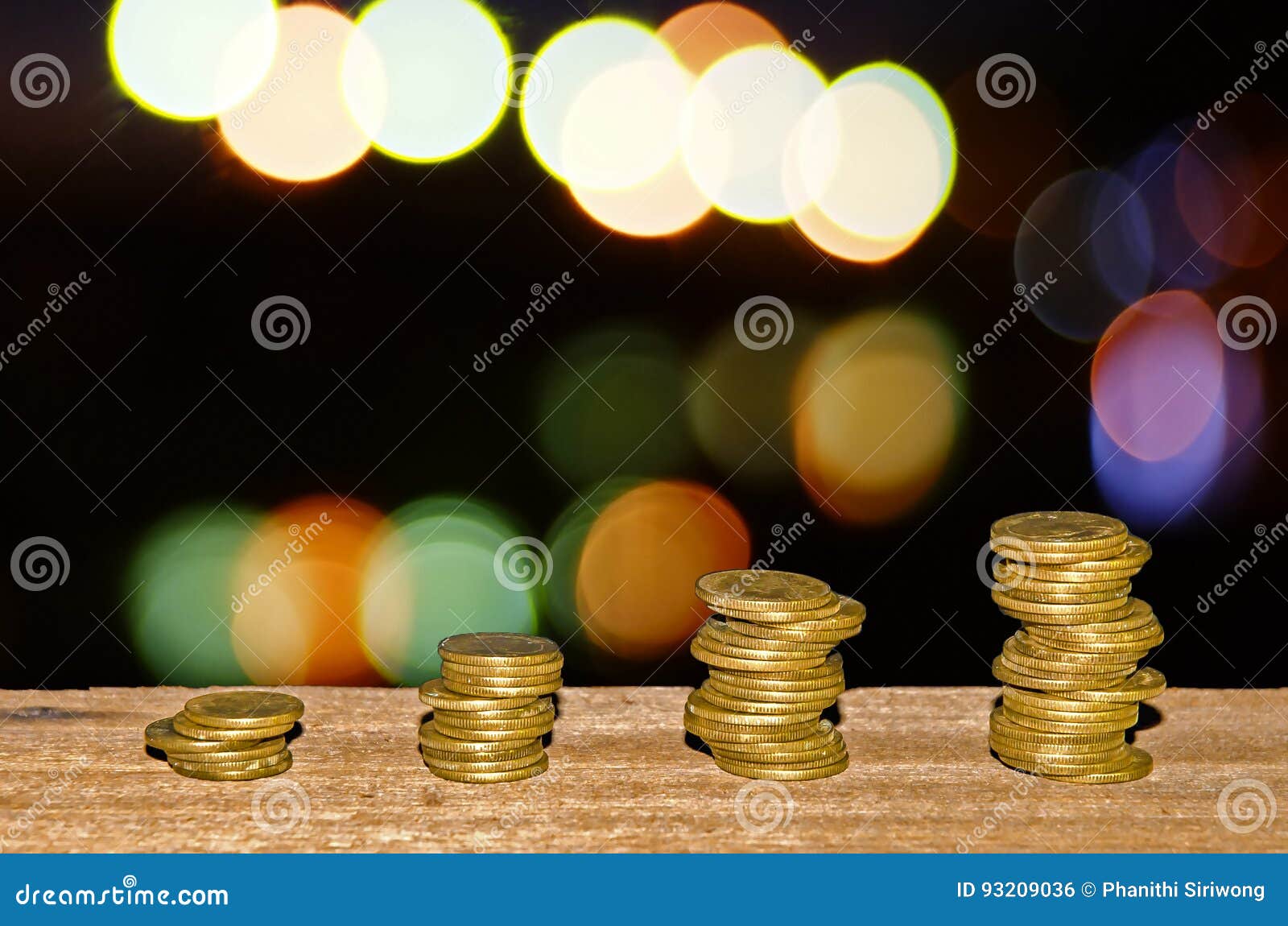 Coin stack stock photo. Image of rich, earnings, isolated - 93209036