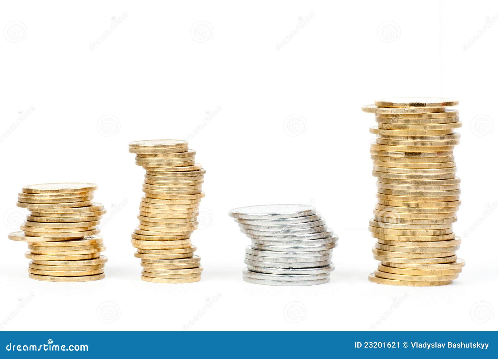 Coin stacks stock image. Image of copy, investment, background - 23201621