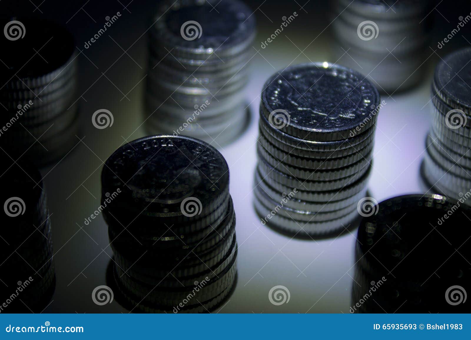 Coin stacks stock image. Image of business, light, savings - 65935693