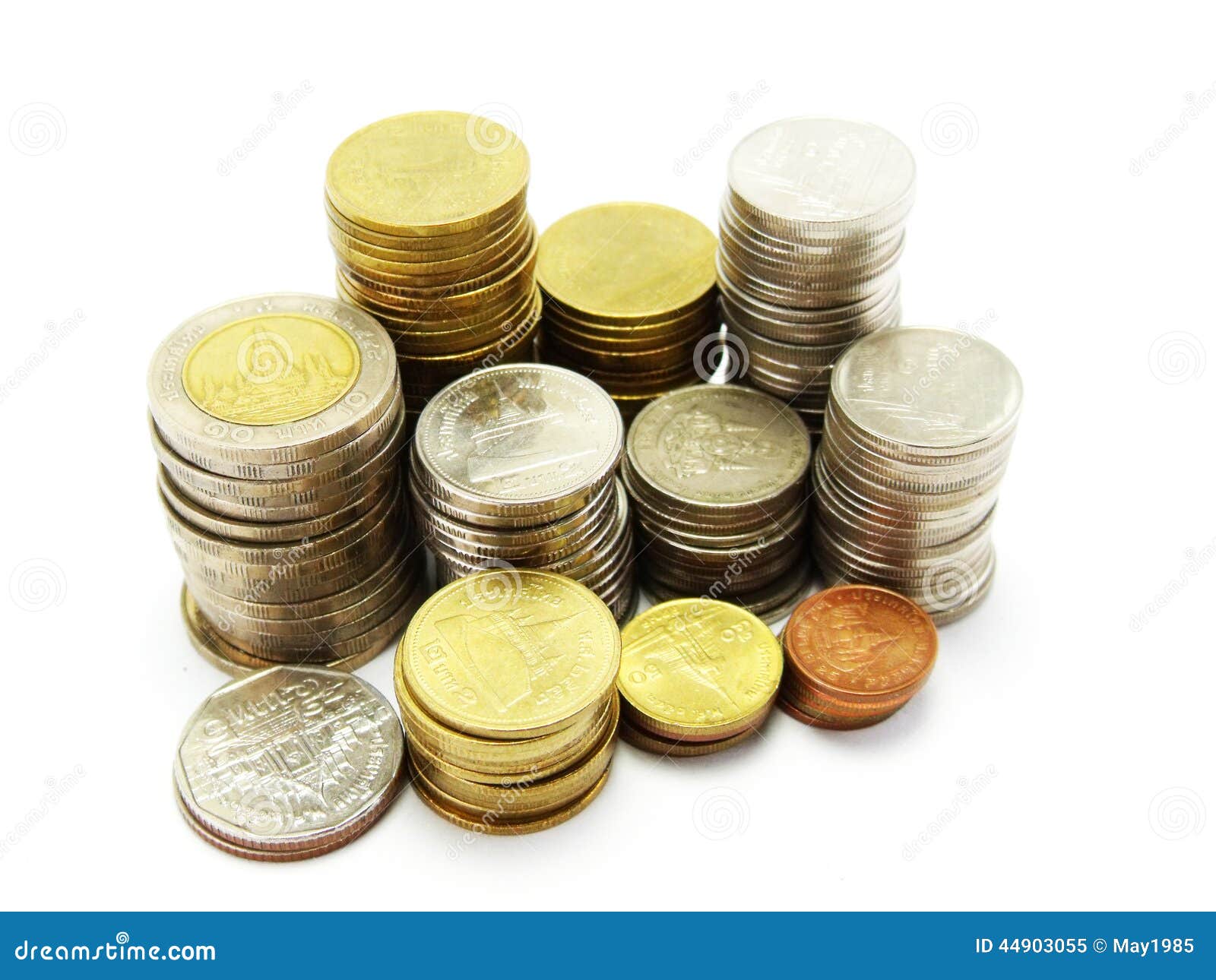 Coin stacks stock image. Image of currency, payment, chart - 44903055