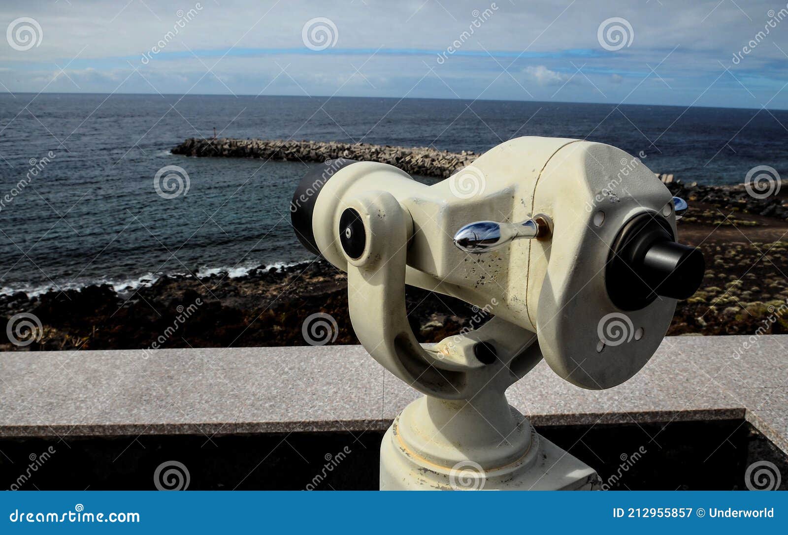 Coin Telescope stock image. Image of device, coin, tourism - 212955857