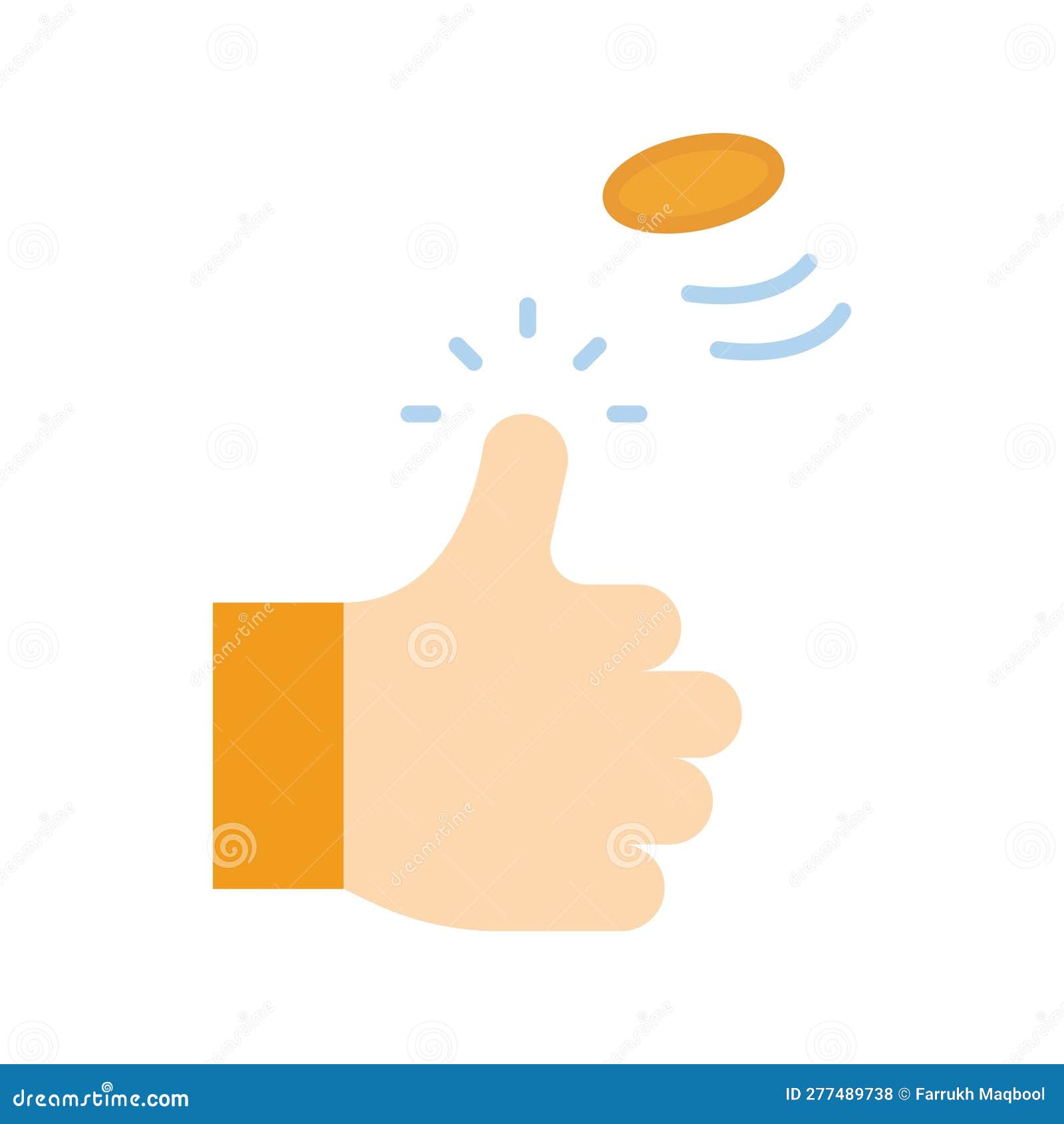 Coin Toss Icon Vector Image. Stock Vector - Illustration of concept ...