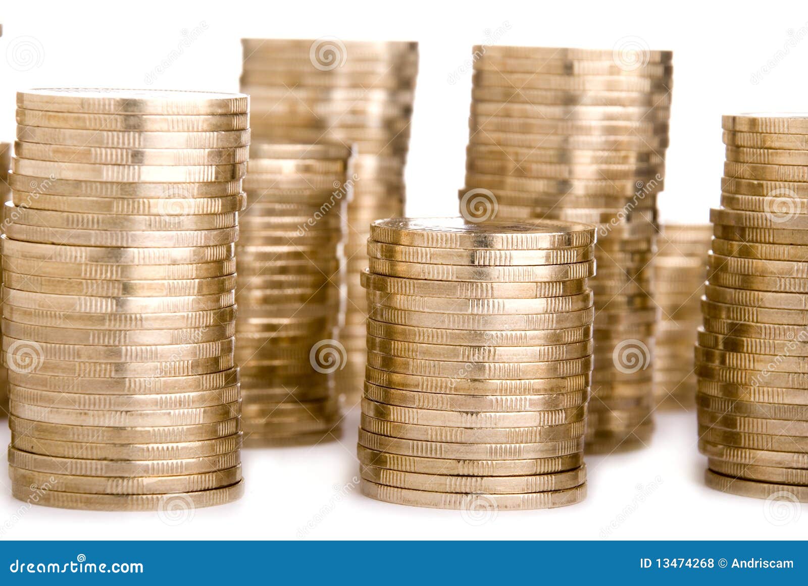Coin tower stock photo. Image of investment, shiny, coin - 13474268