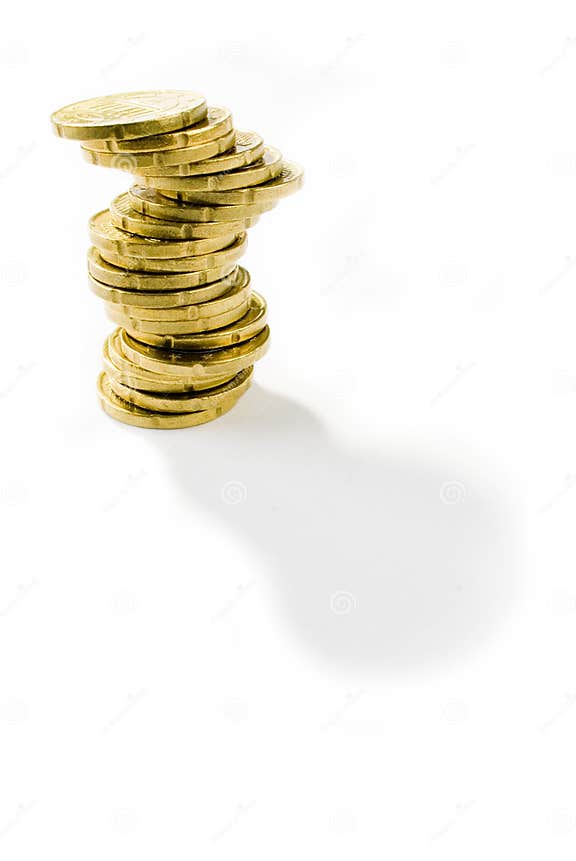 Coin tower stock photo. Image of earnings, finances, euro - 7439934