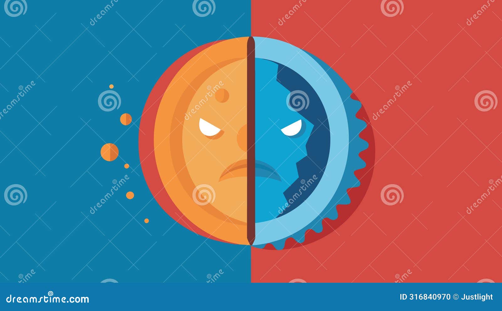A Coin with Two Different Sides Representing the Inner Struggle of ...