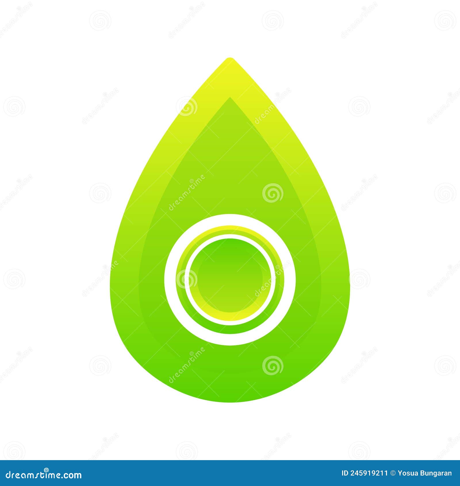 Coin Water Gradient Logo Design Template Icon Stock Vector ...