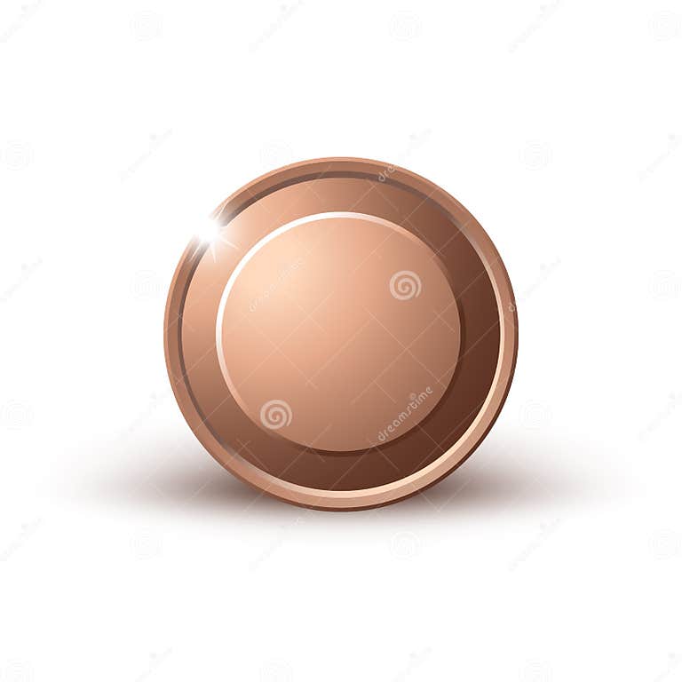 Coin on White Background Isolated Object Abstract Stock Illustration ...