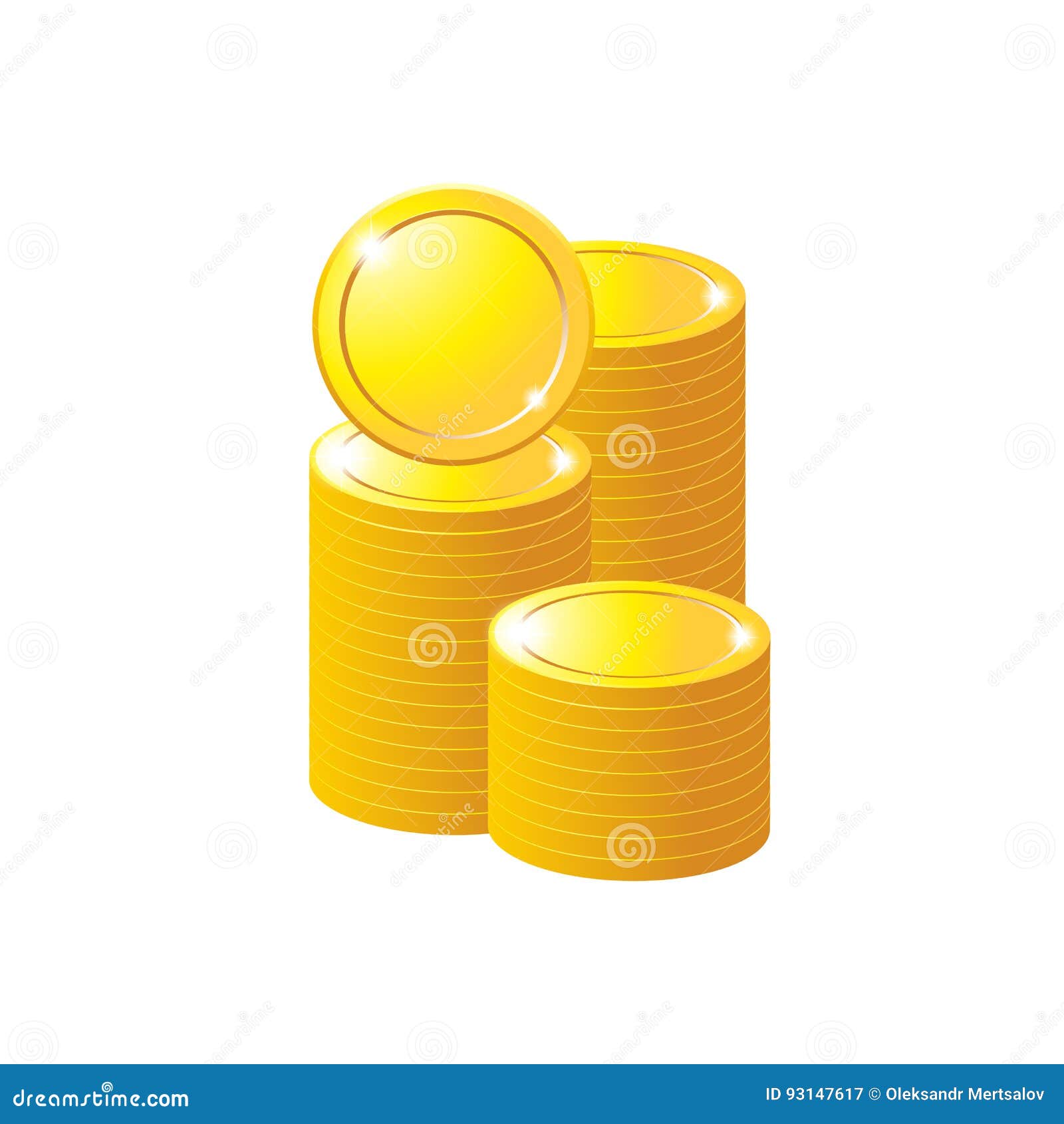 Coin on White Background Isolated Object Abstract Stock Illustration ...