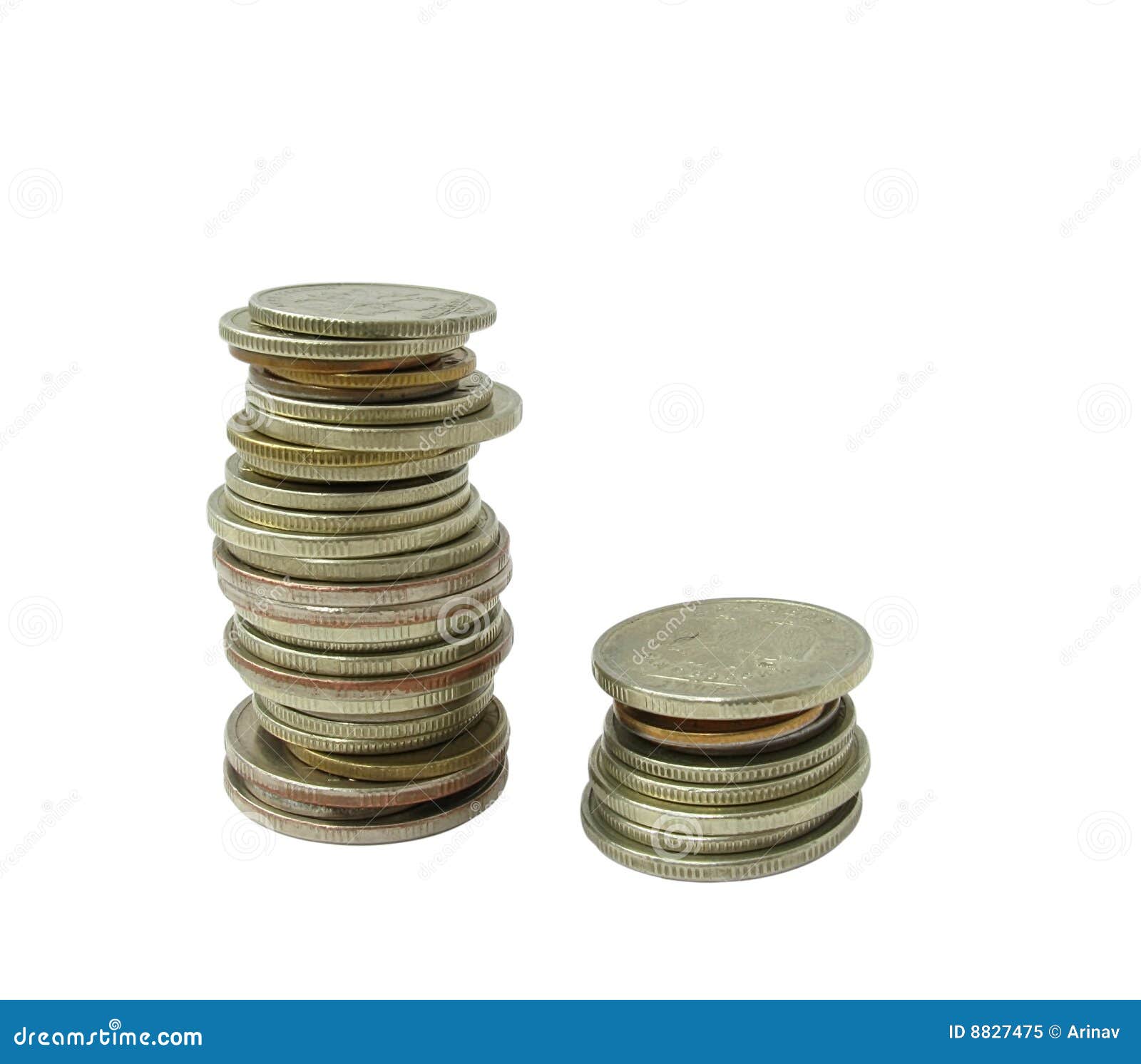 Coins stock image. Image of comparison, money, objects - 8827475