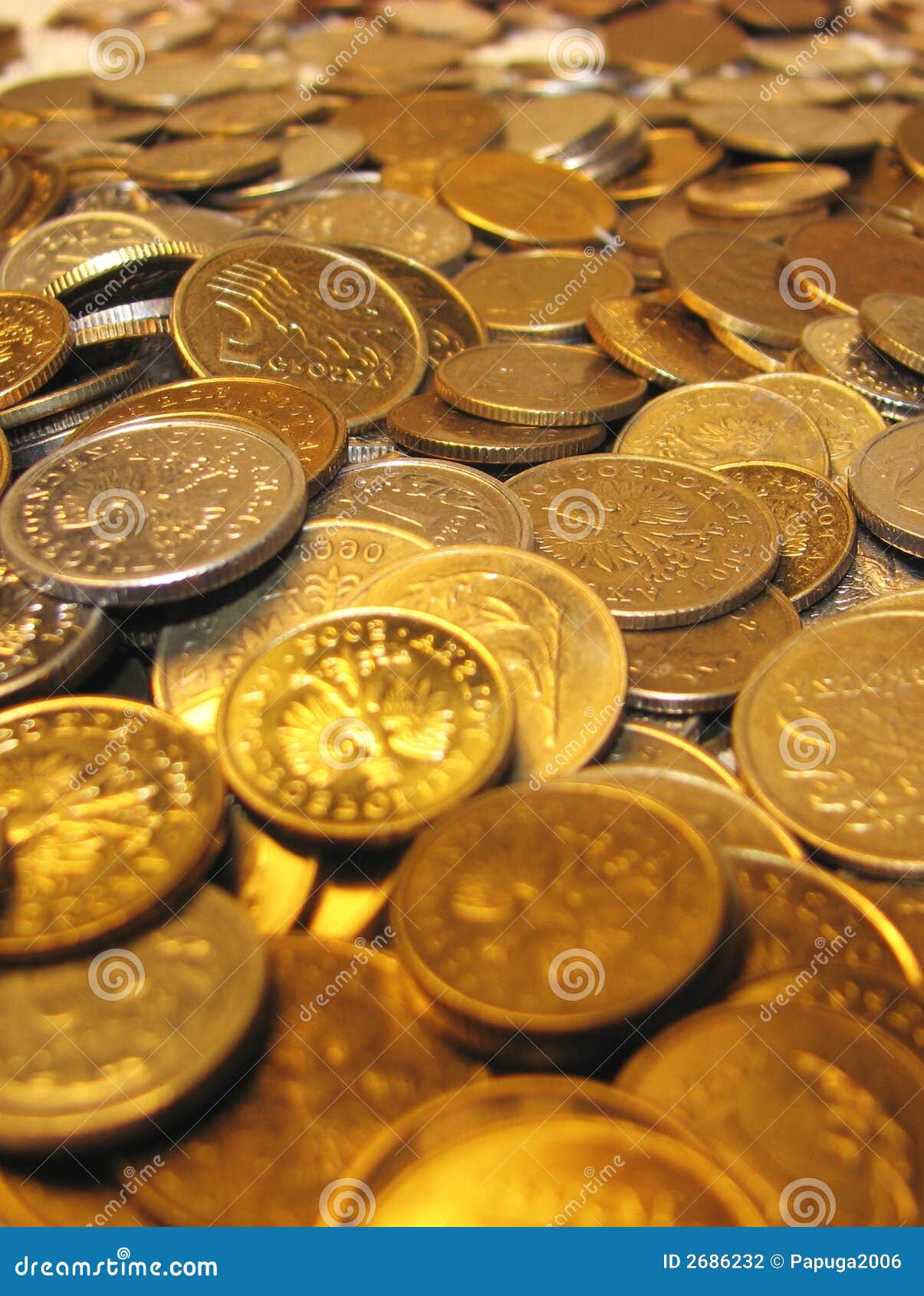Coins background stock photo. Image of golden, industries - 2686232