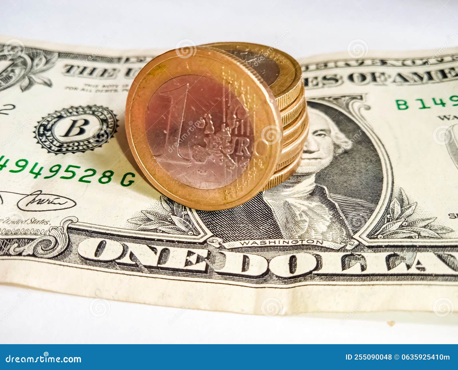 Coins and Banknotes Close-up Stock Photo - Image of financial, cash ...