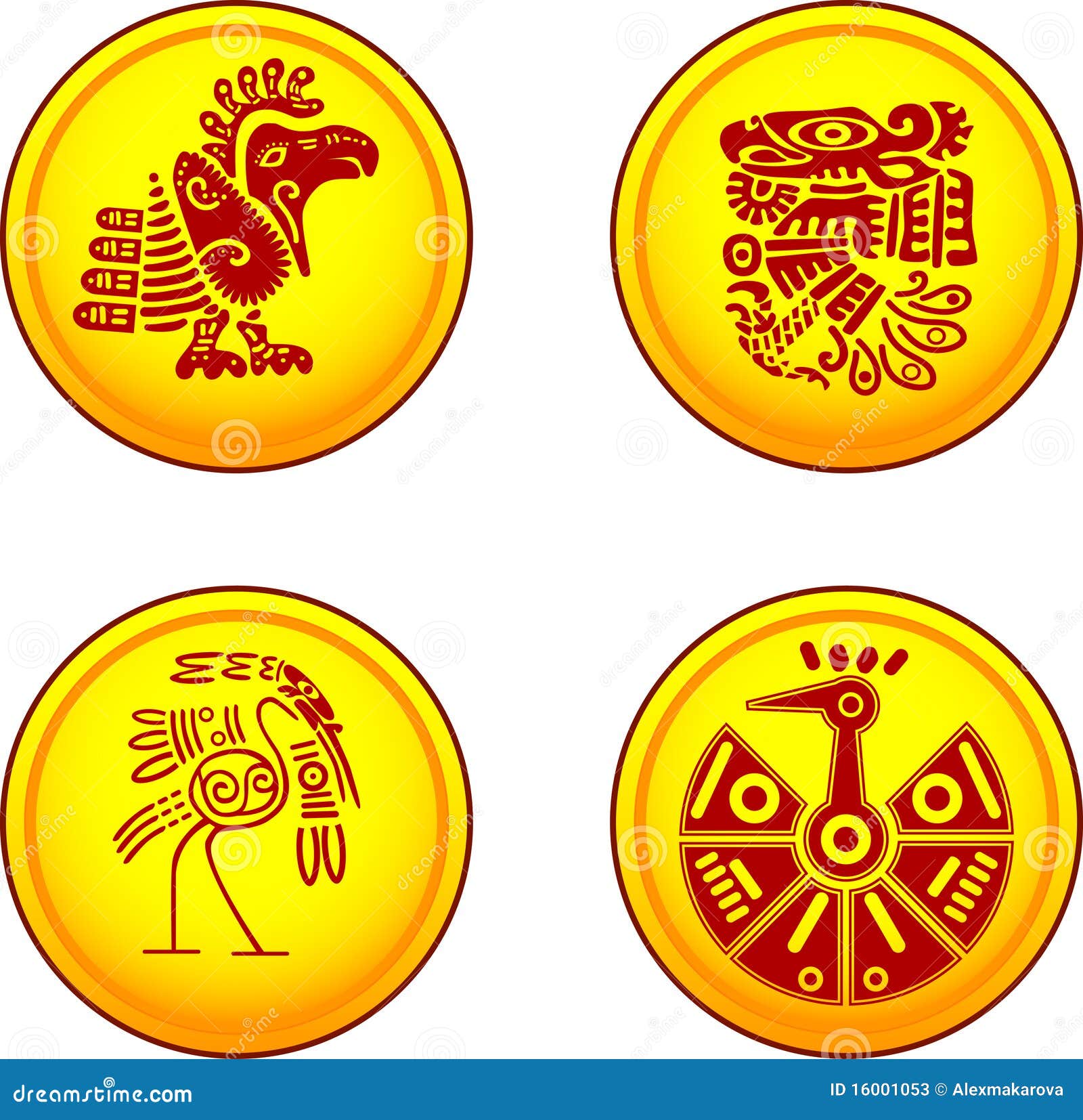 Coins with birds stock vector. Illustration of raven - 16001053