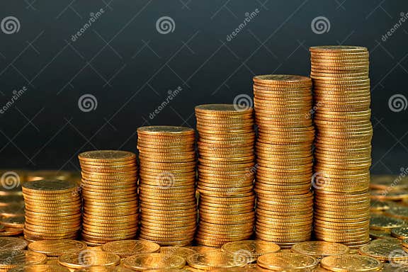 Coins chart stock image. Image of coins, cash, ideas, gold - 3291843