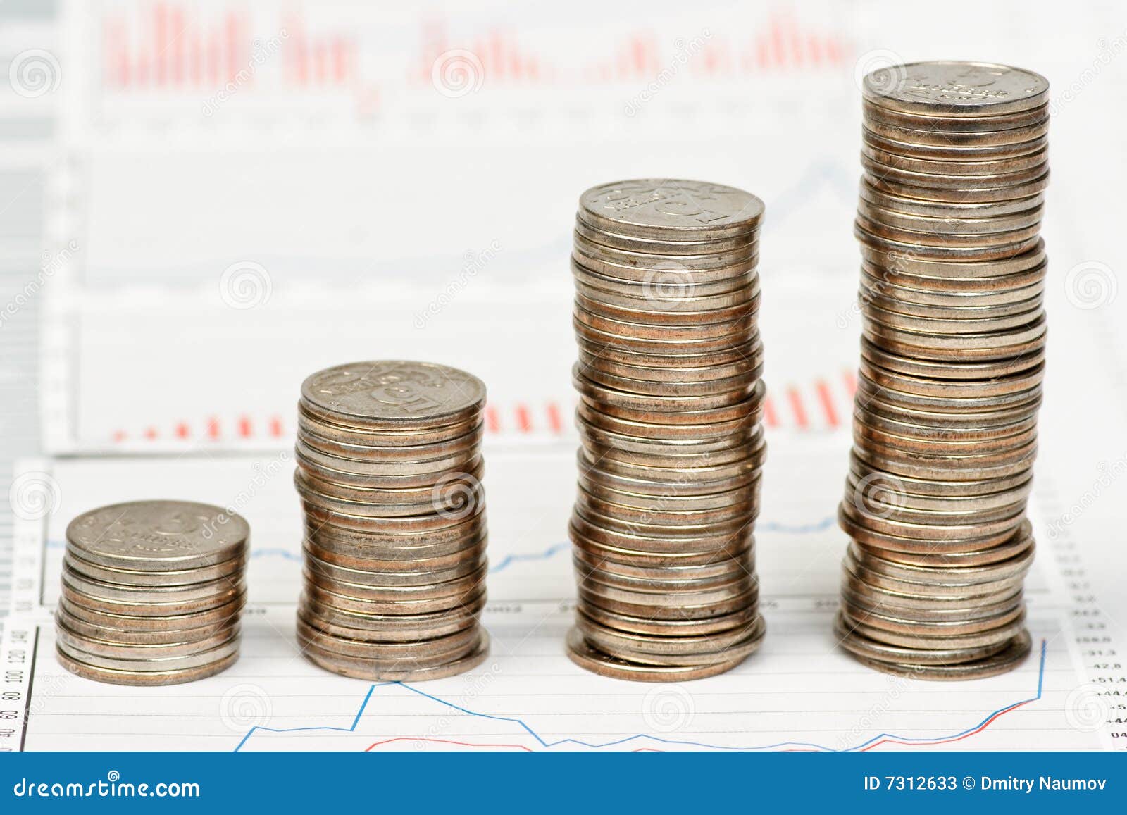 Coins chart stock image. Image of chart, score, commerce - 7312633