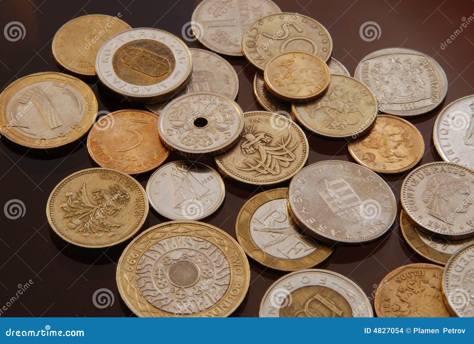 Coins collection stock photo. Image of luck, amount, business - 4827054