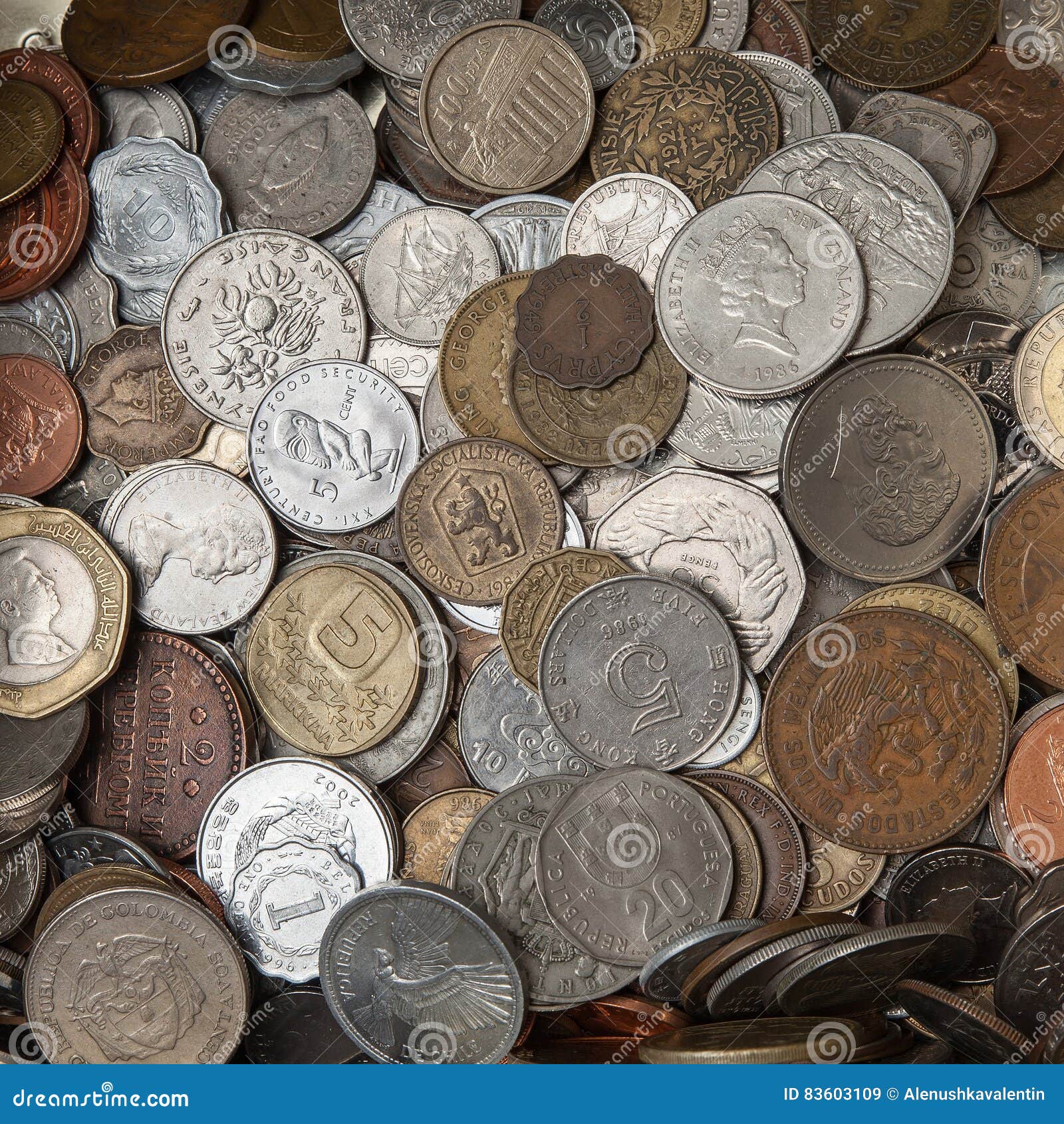 Coins collection stock image. Image of rich, antique - 83603109