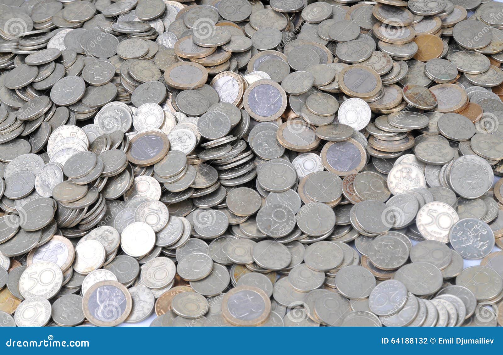 Coins, Currency, Falling. stock photo. Image of saver - 64188132