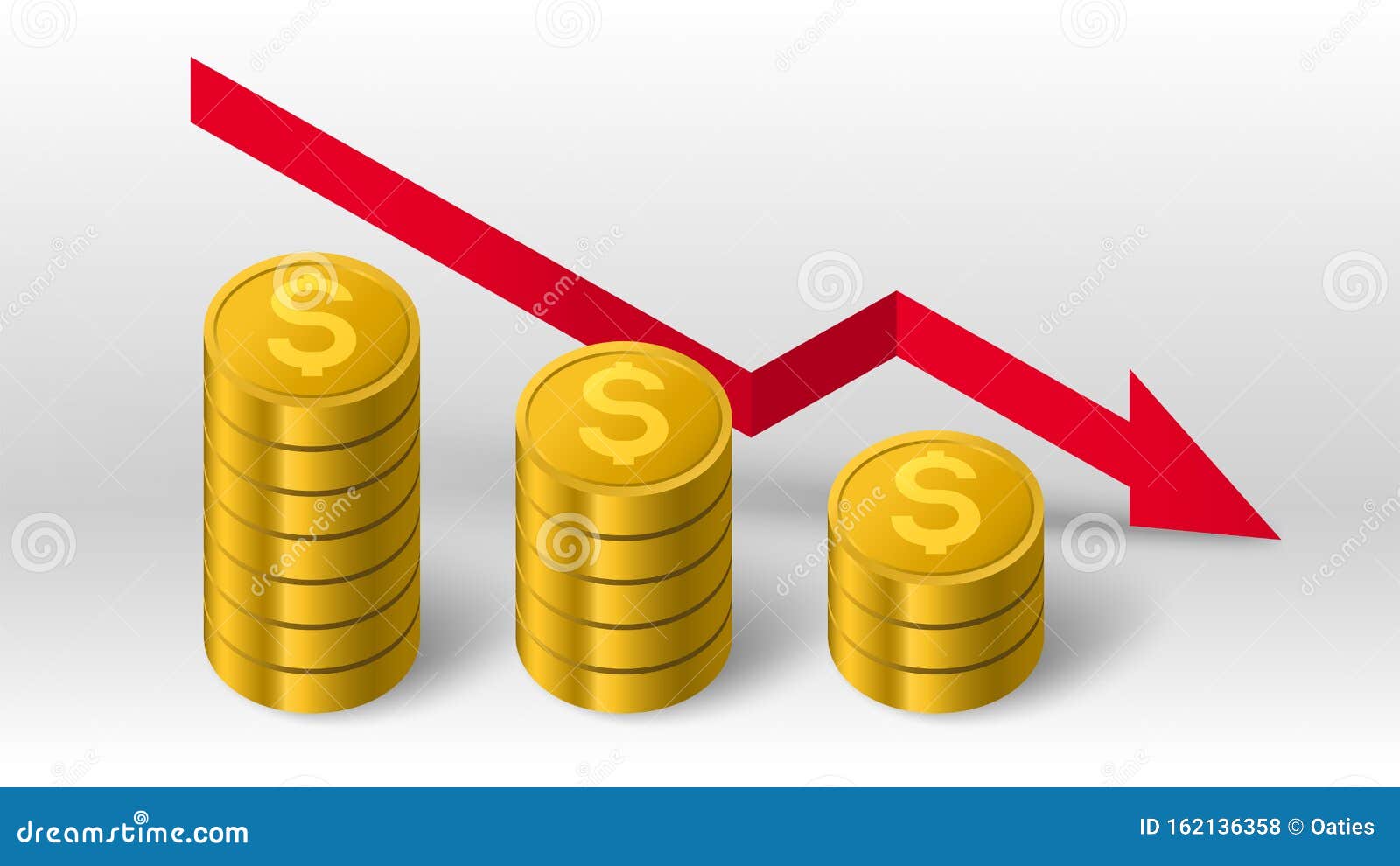Deficit And Coins Stock Illustration | CartoonDealer.com #27792106