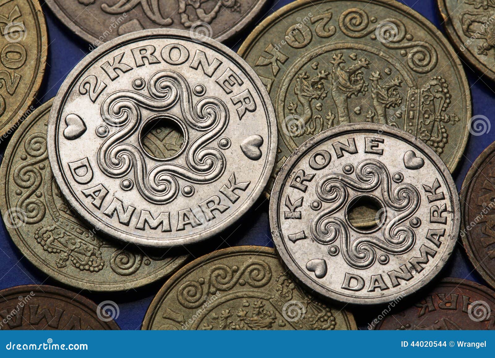 Coins of Denmark stock photo. Image of cash, full, coins - 44020544