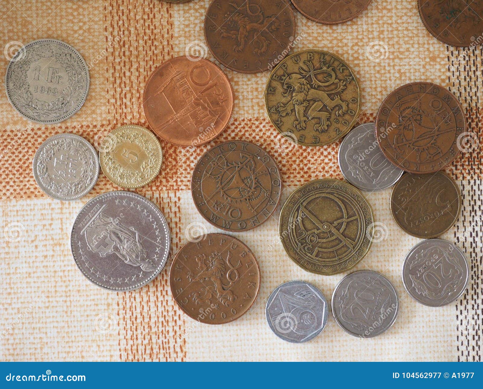Coins from Different Countries Stock Image - Image of coin, helvetia ...