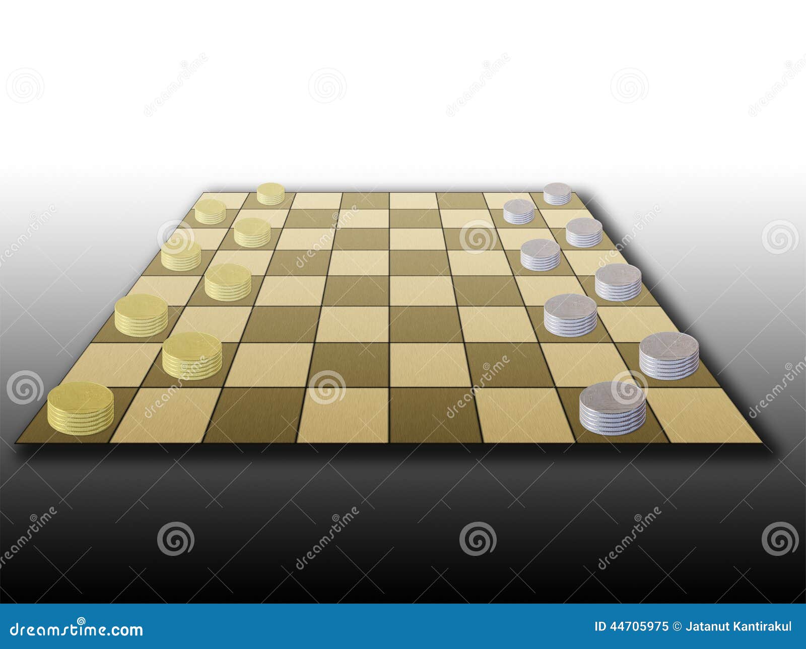 Chess Or Draught Checker Gameboard Vector Illustration | CartoonDealer ...