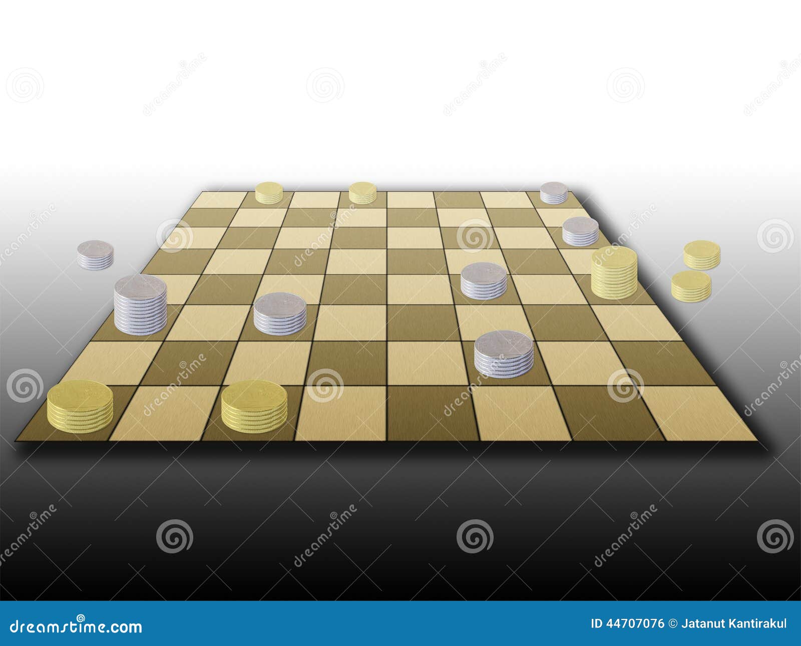 Chess Or Draught Checker Gameboard Vector Illustration | CartoonDealer ...