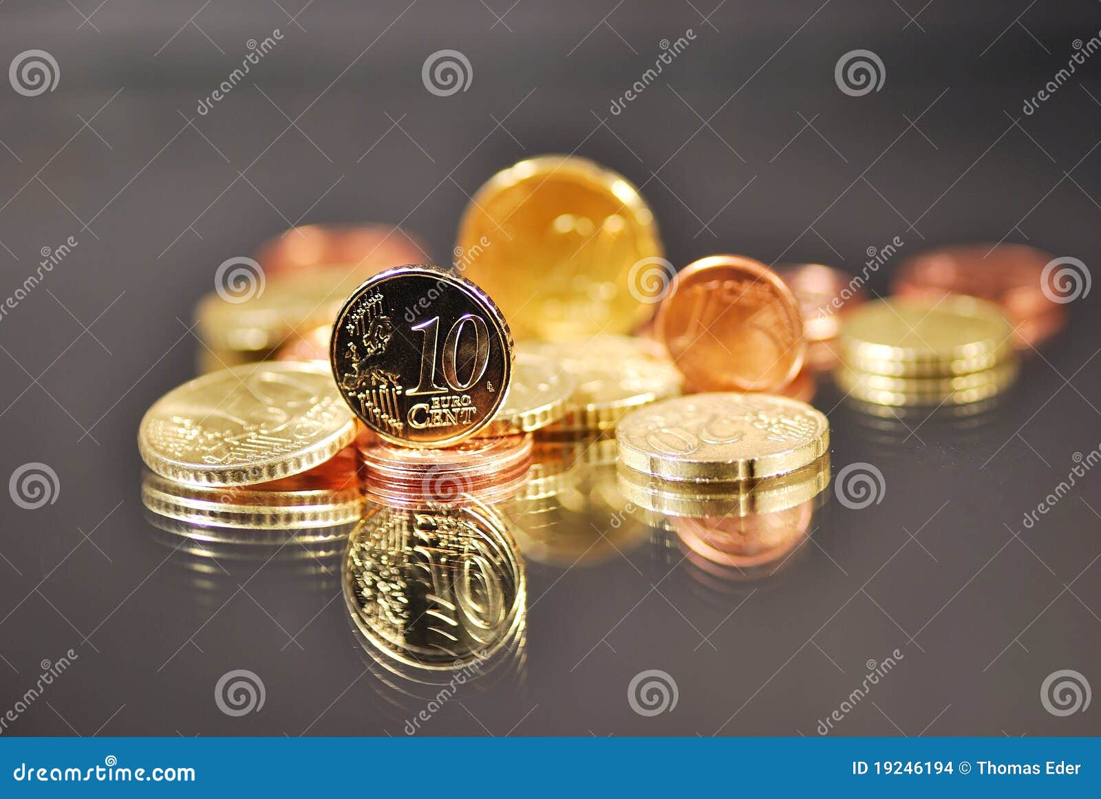 Coins euro stock photo. Image of earn, euros, fortune - 19246194