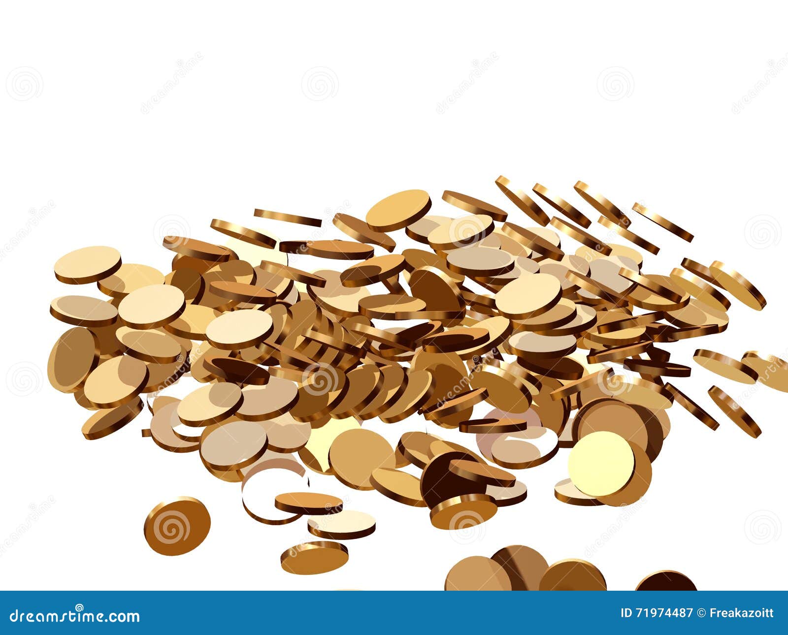 Coins fall 3 stock illustration. Illustration of gold - 71974487